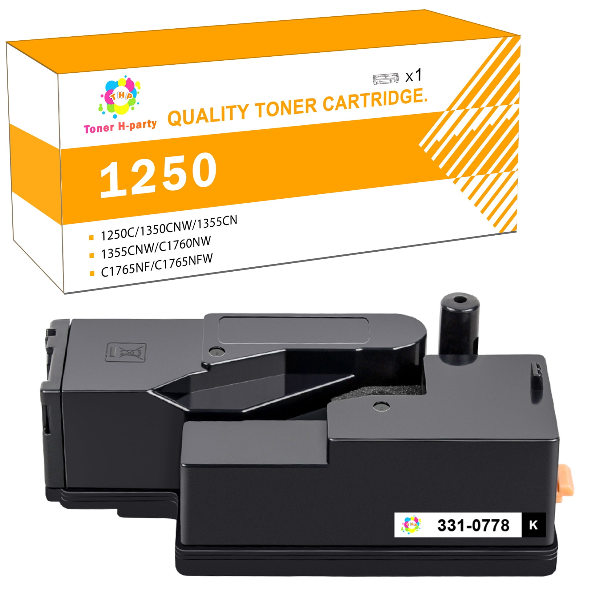 Toner H-Party 1-Pack Compatible 1250 Toner Cartridge for Dell 1250 331 ...