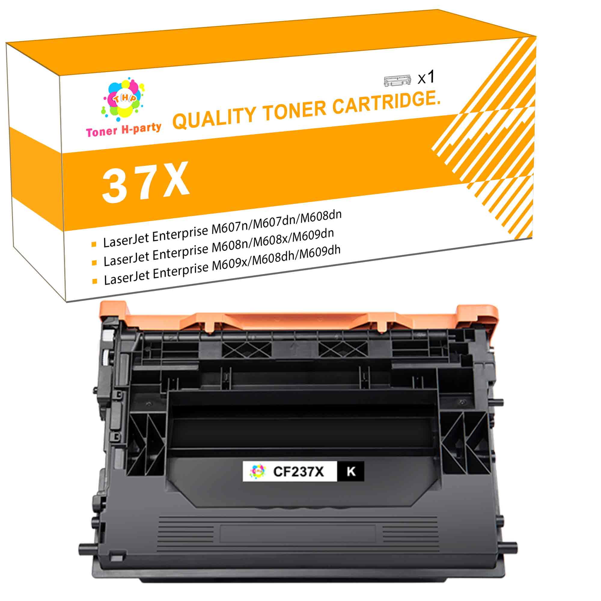 Toner H-Party 1-Pack Compatible 37X 37A Toner Cartridge for HP CF237X ...