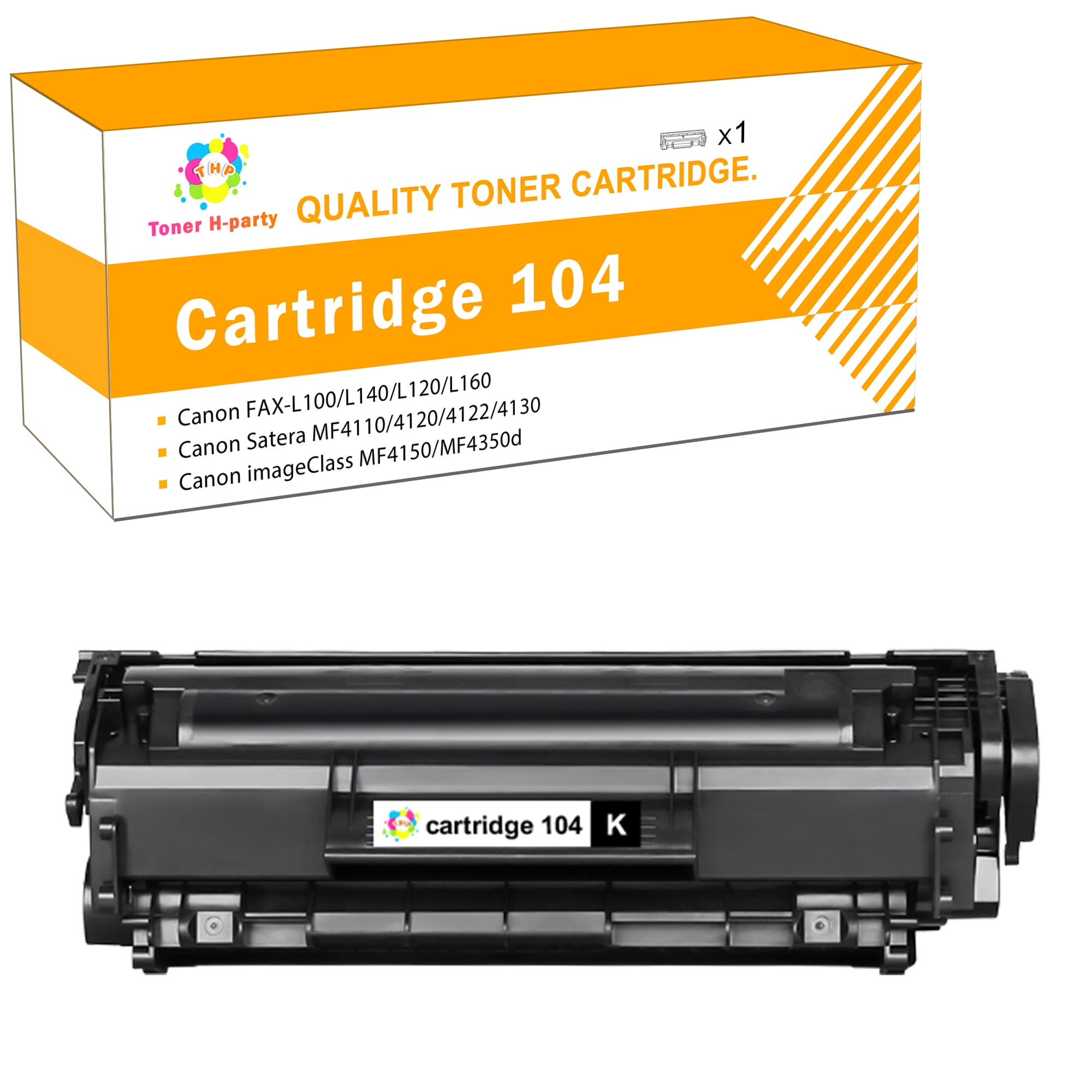 Toner H-Party 1-Pack Compatible Toner Cartridge for Canon 104 CRG-104 Imagecalass D420 MF4150 ...