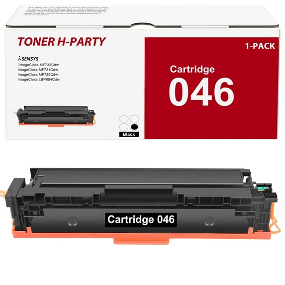 Toner H Party 1-Pack Compatible Toner Cartridge for Canon 046 CRG-046 ...