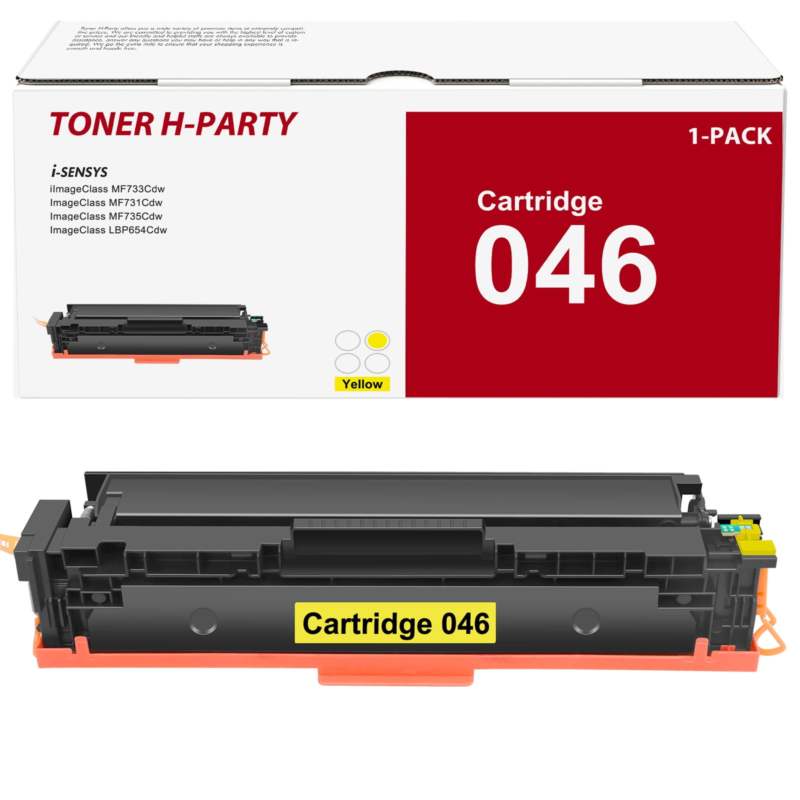 Toner H Party 1-Pack Compatible Toner Cartridge for Canon 046 ...
