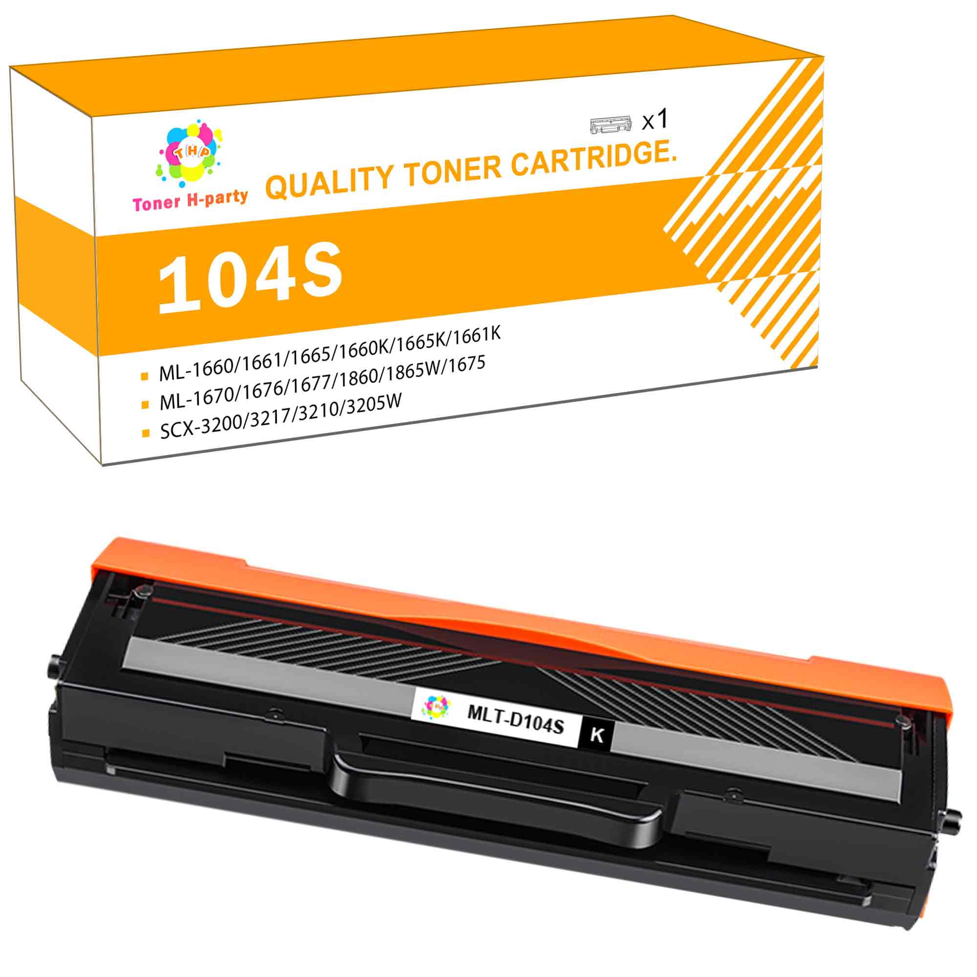 Toner H-Party 1-Pack Compatible Toner Cartridge for Samsung 104 104S ...