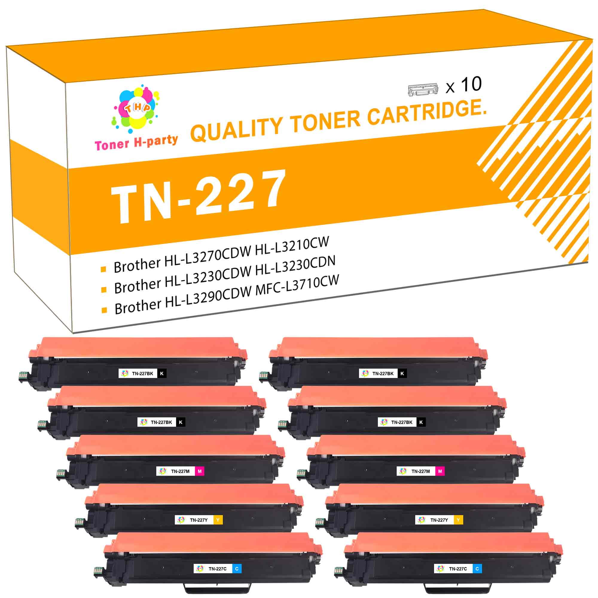 Toner H-Party 10-Pack Compatible Toner Cartridges Replacement for ...