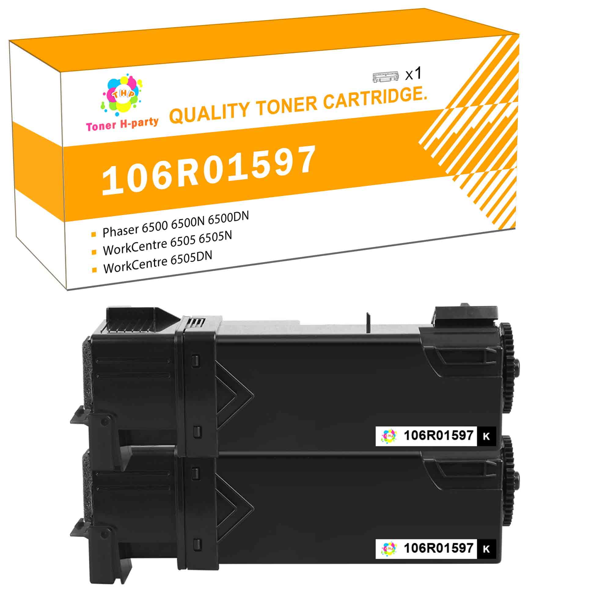 Toner H-Party 2-Pack Compatible Toner Cartridge Replacement for Xerox ...