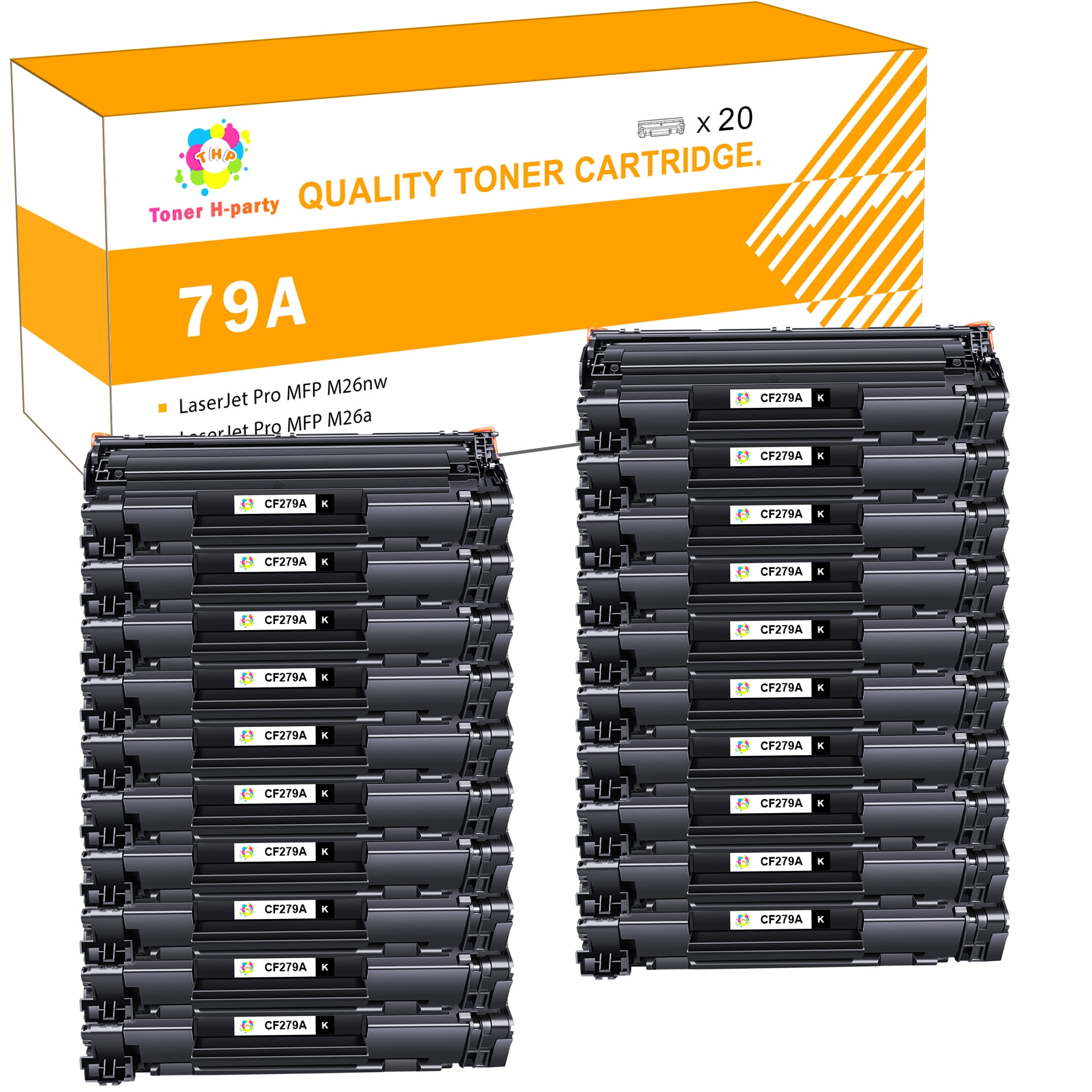 Toner H-Party 20-Pack Compatible 79A Toner Cartridge Replacement for HP ...