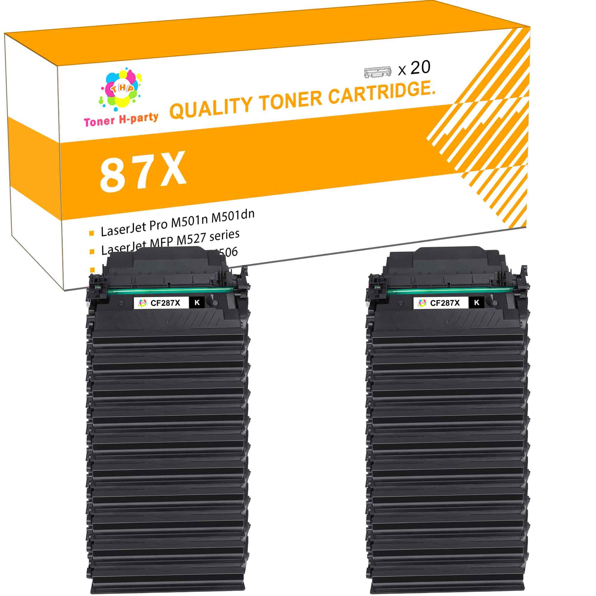 Toner H-Party 20-Pack Compatible 87X 87A Toner Cartridge for HP CF287X ...
