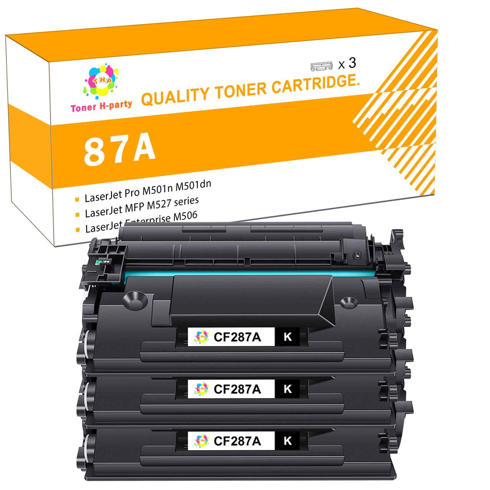 Toner H-Party 3-Pack Compatible 87A 87X Toner Cartridge for HP CF287A ...