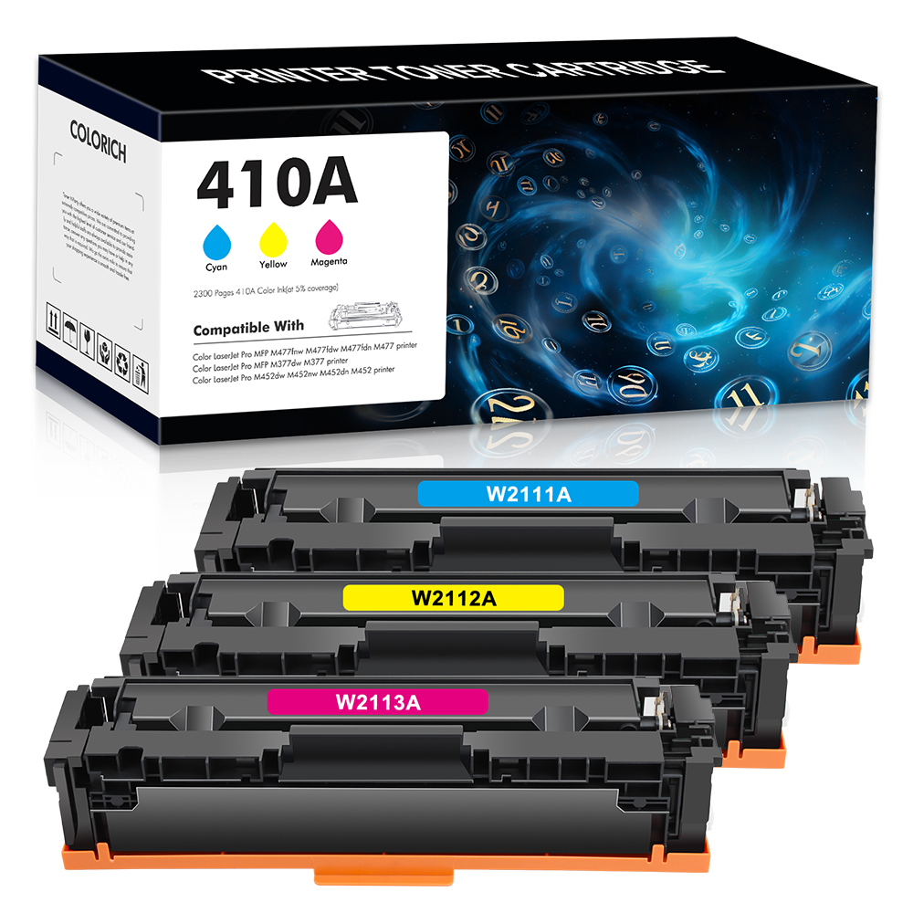 410A Toner Cartridges Compatible for HP 410A CF410A Color Laserjet Pro ...