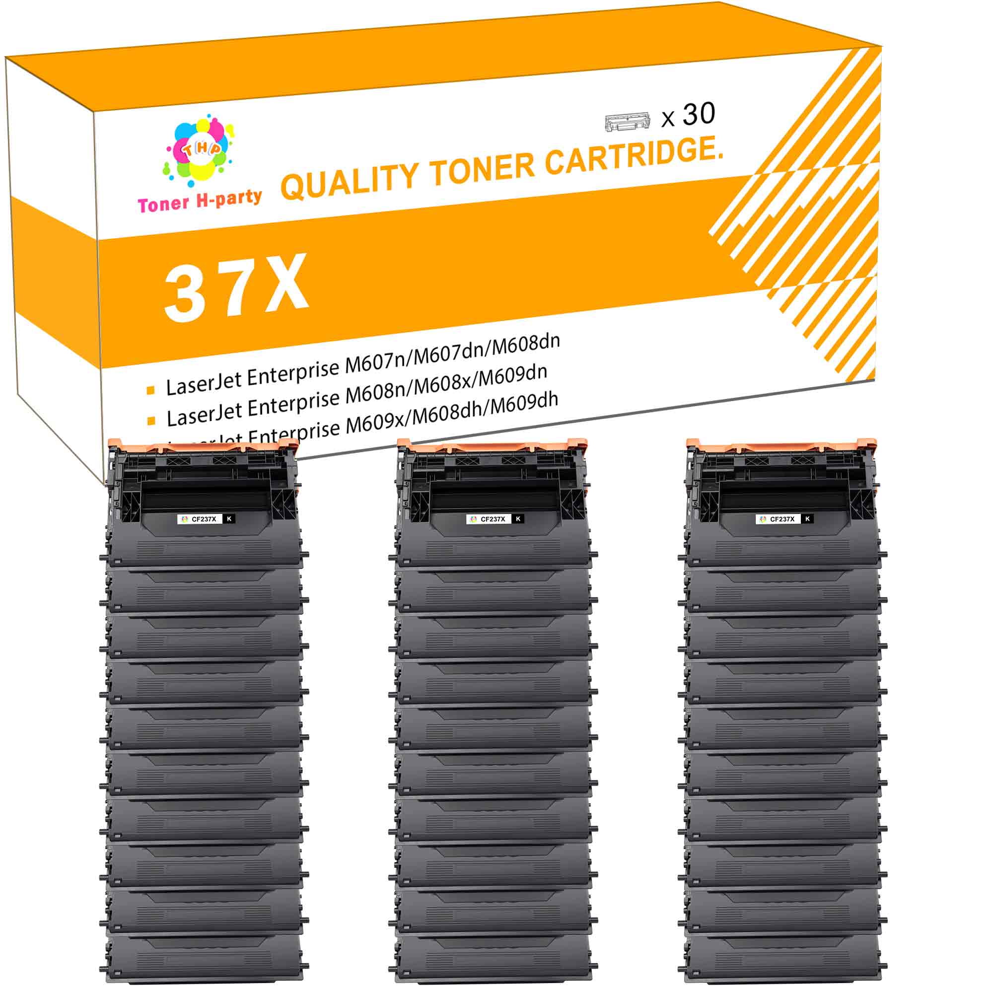 Toner H-Party 30-Pack Compatible Toner Cartridge for HP 37X CF237X ...
