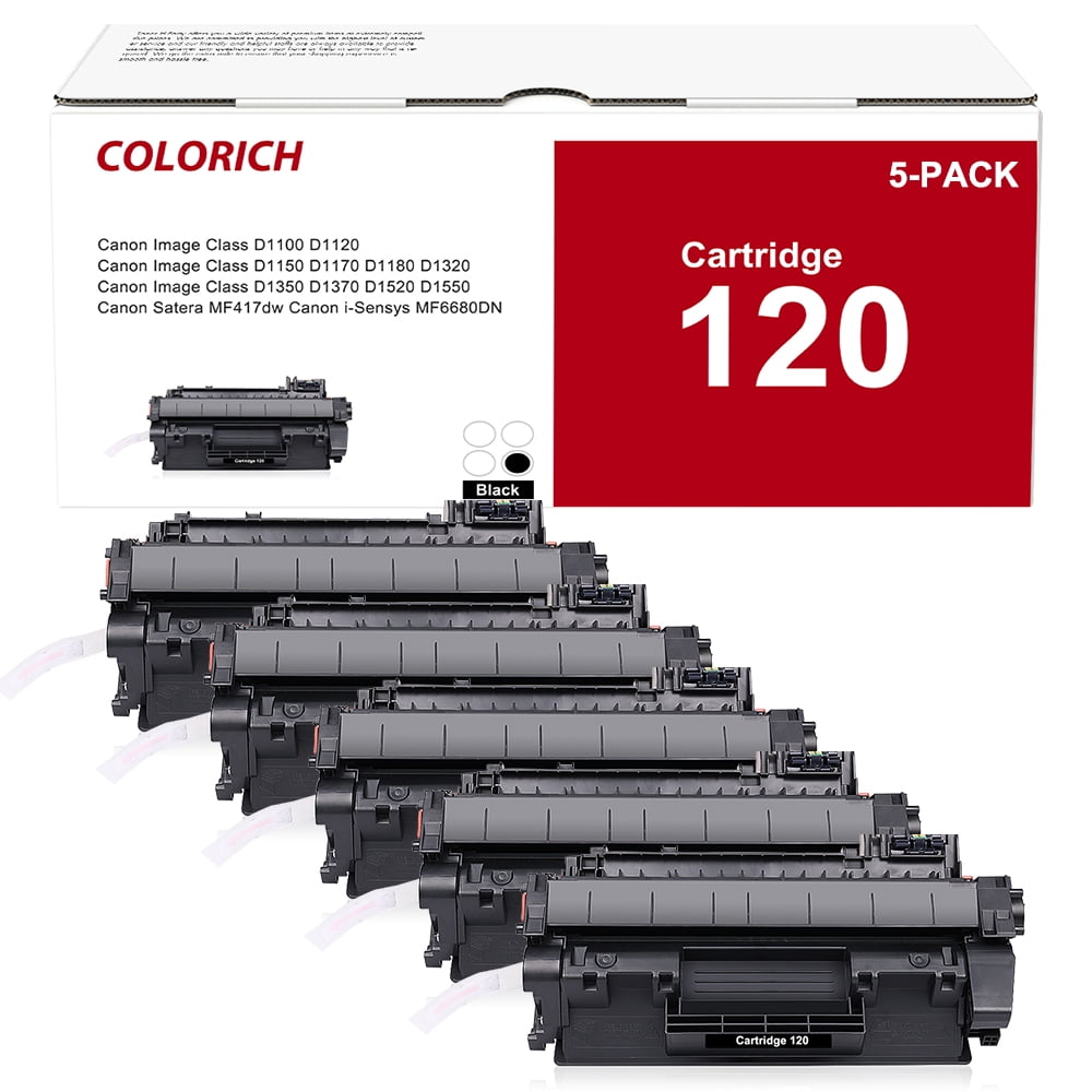 Colorich 5-Pack Compatible Toner Cartridge for Canon 120 CRG-120 ...