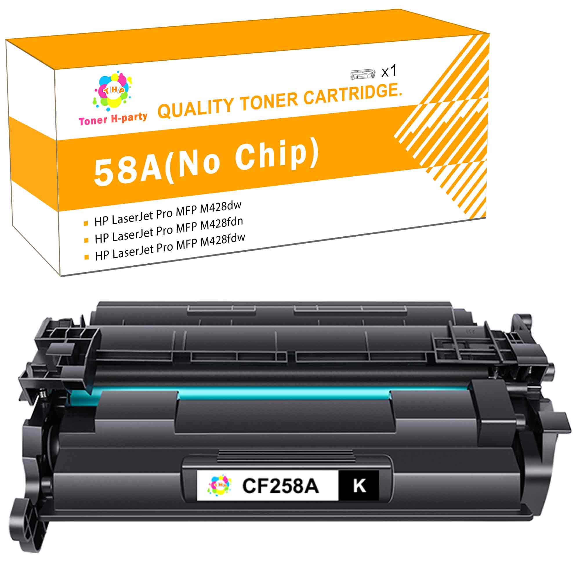 Toner H Party 58A Toner Compatible 58A Black Toner Cartridge for HP 58A CF258A Laserjet Pro ...