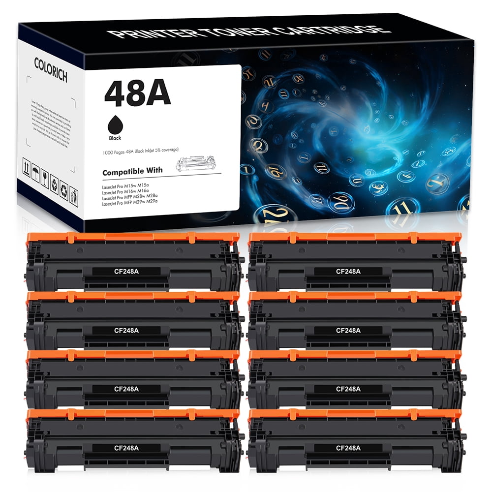 Colorich 8-Pack Compatible Toner Cartridge for HP 48A CF248A for HP ...