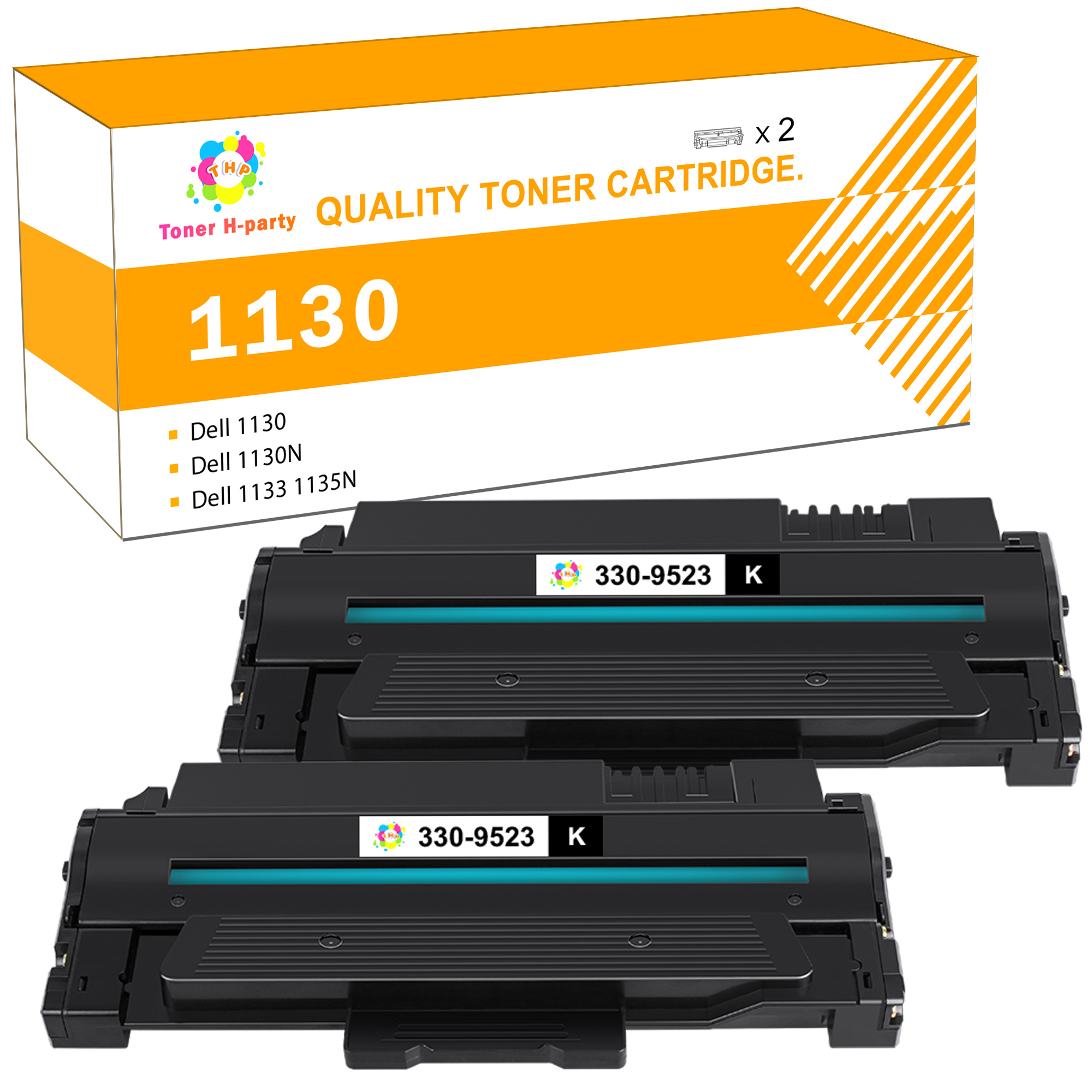Toner H-Party Compatible 1130 Toner Cartridge Replacement for Dell 1130 ...