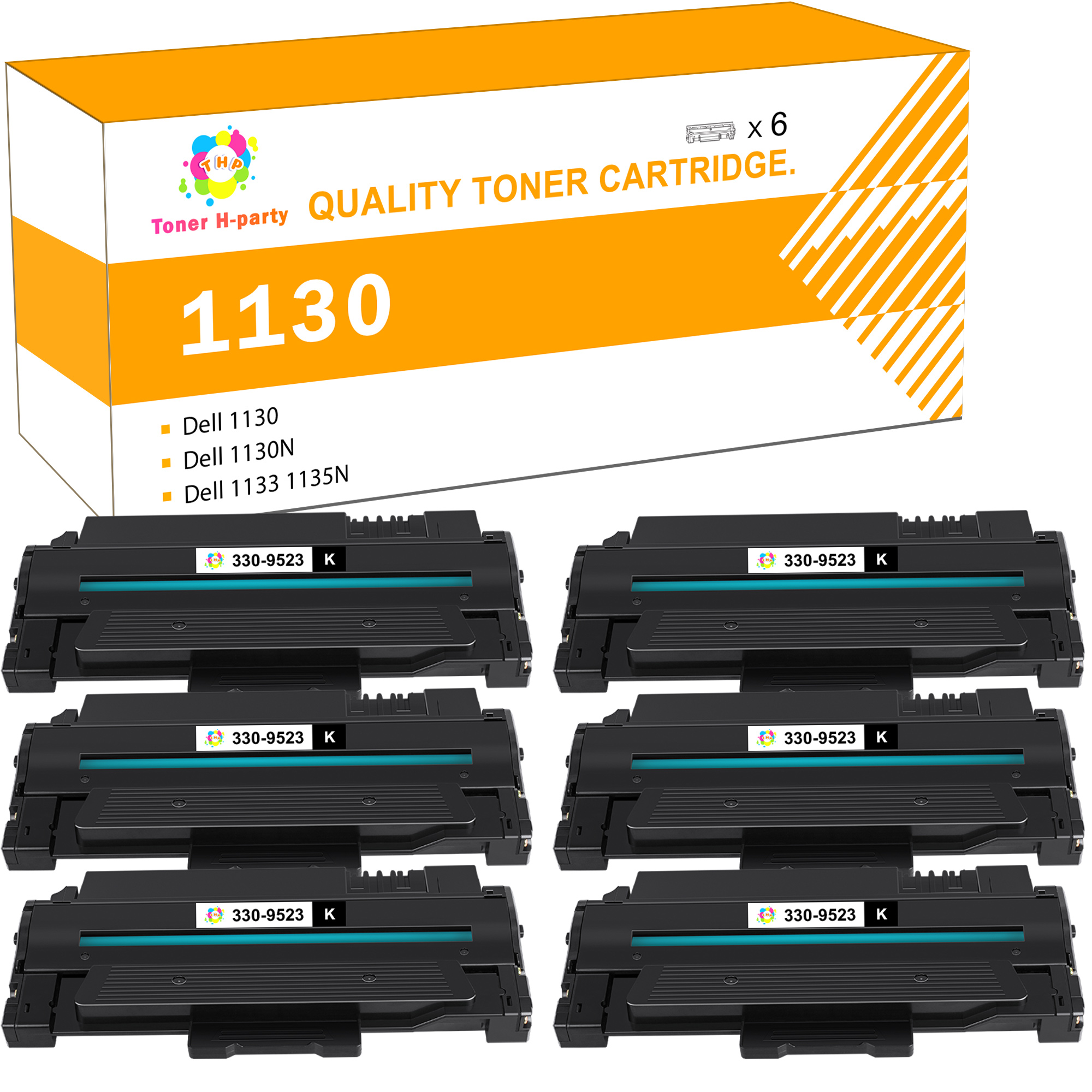 Toner H-Party Compatible 1130 Toner Cartridge Replacement for Dell 1130 ...