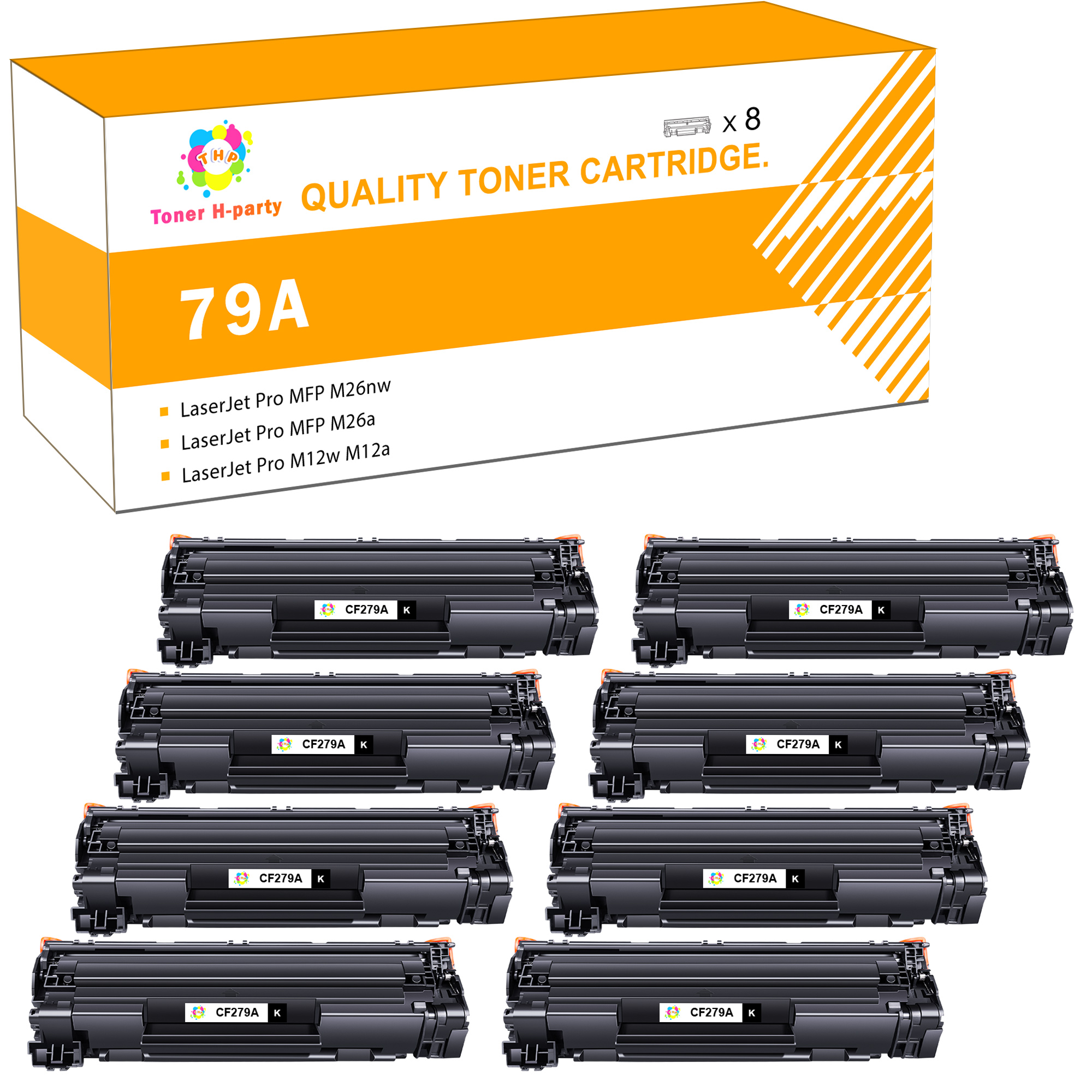 Toner H-Party Compatible 79A Toner Cartridge Replacement for HP CF279A ...