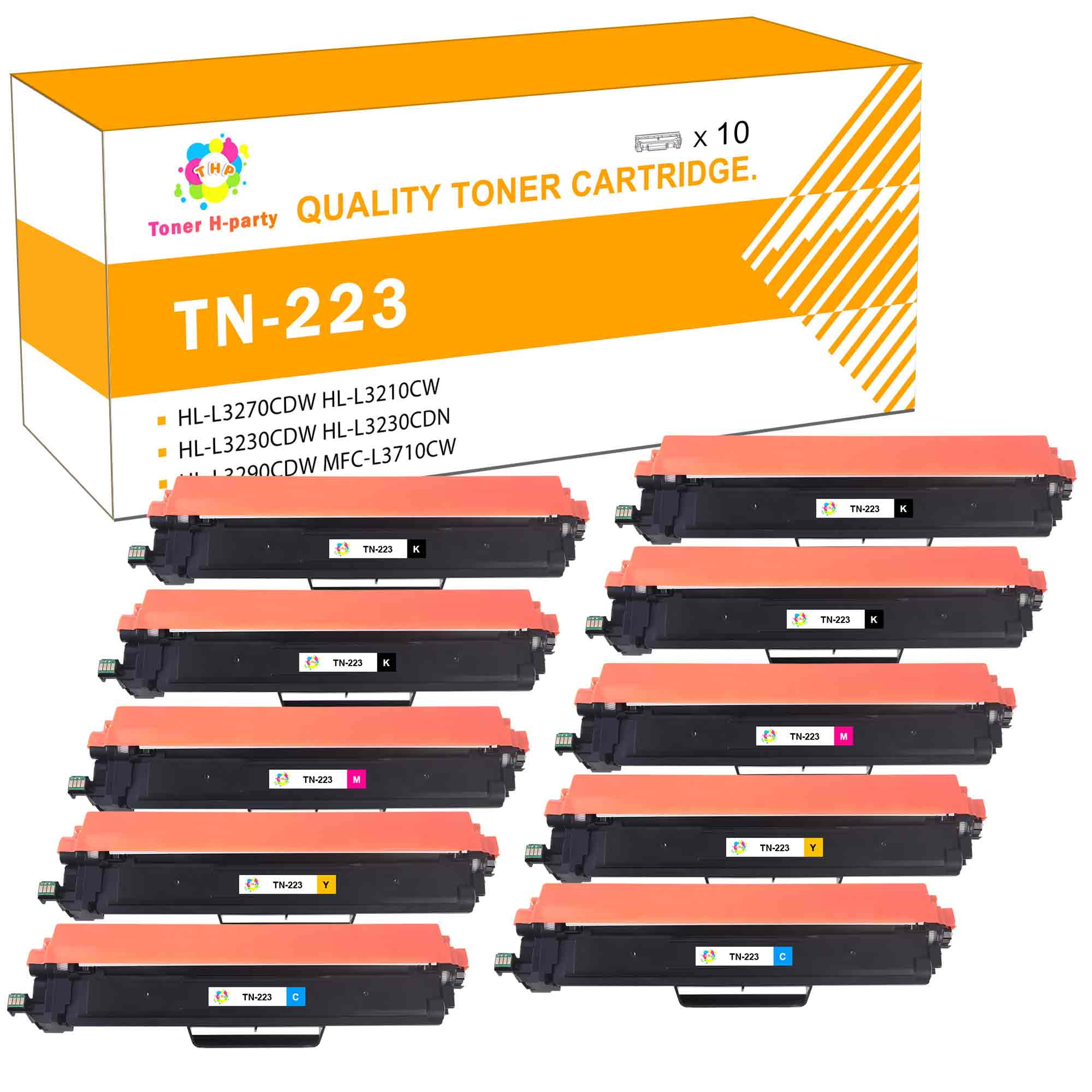 Toner H-Party Compatible Toner Cartridge for Brother TN-223BK TN-223C ...