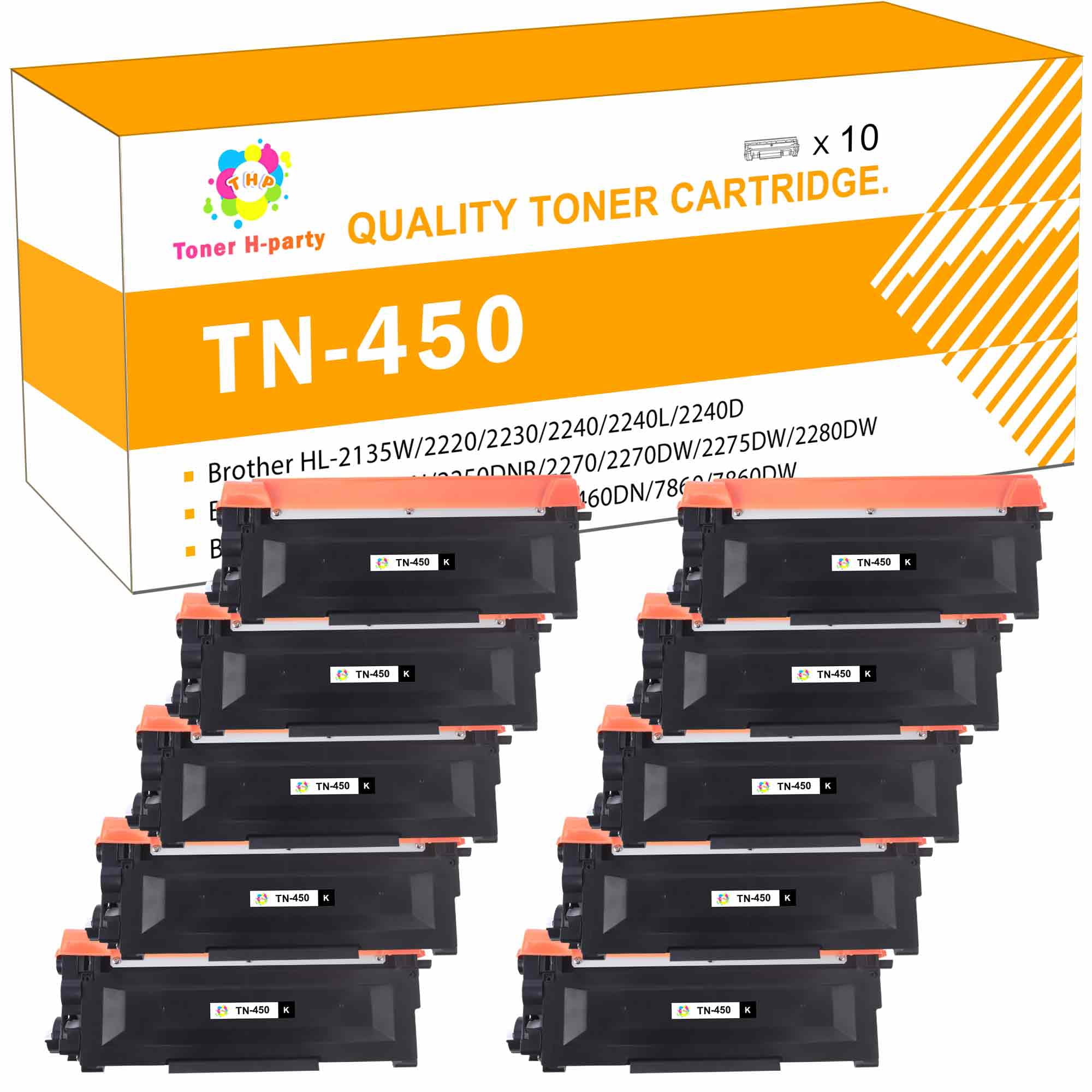 Toner H-Party Compatible Toner Cartridge for Brother TN450 TN-450 TN420 ...