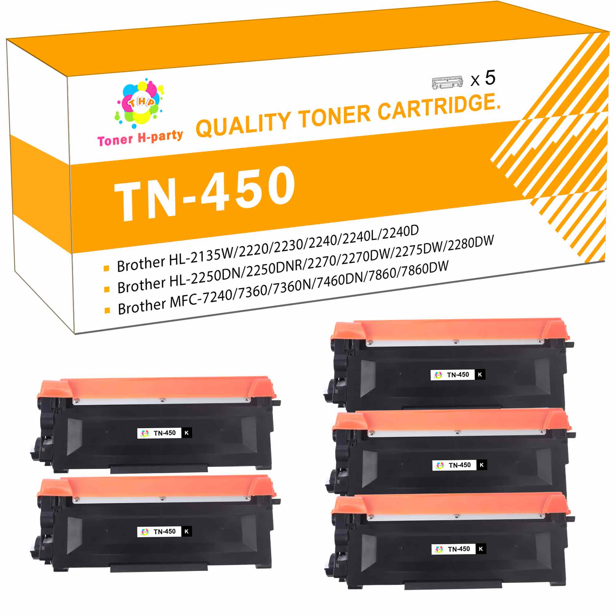 Toner H-Party Compatible Toner Cartridge for Brother TN450 TN-450 TN420 ...