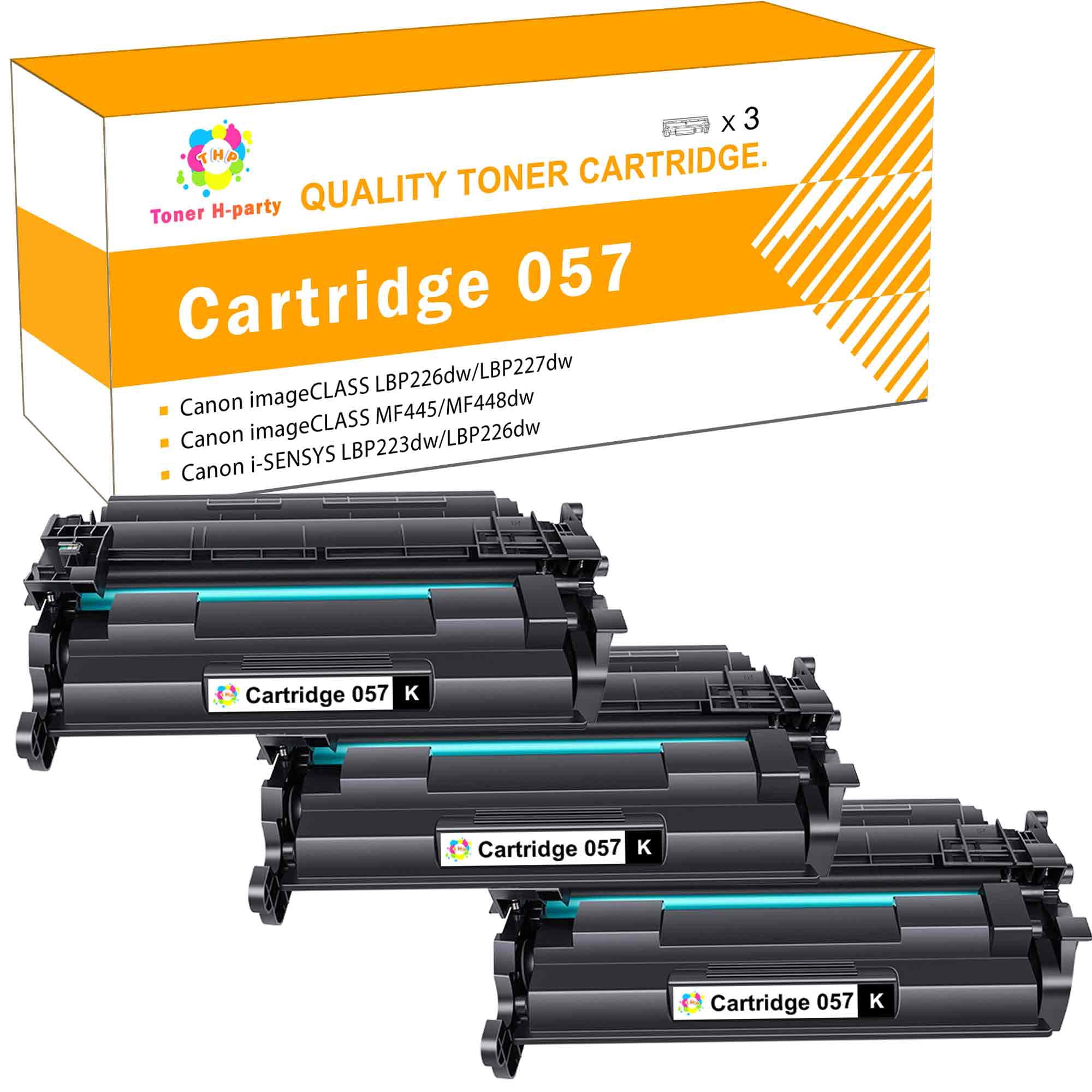 Toner H-Party Compatible Toner Cartridge with Chip for Canon 057 CRG ...
