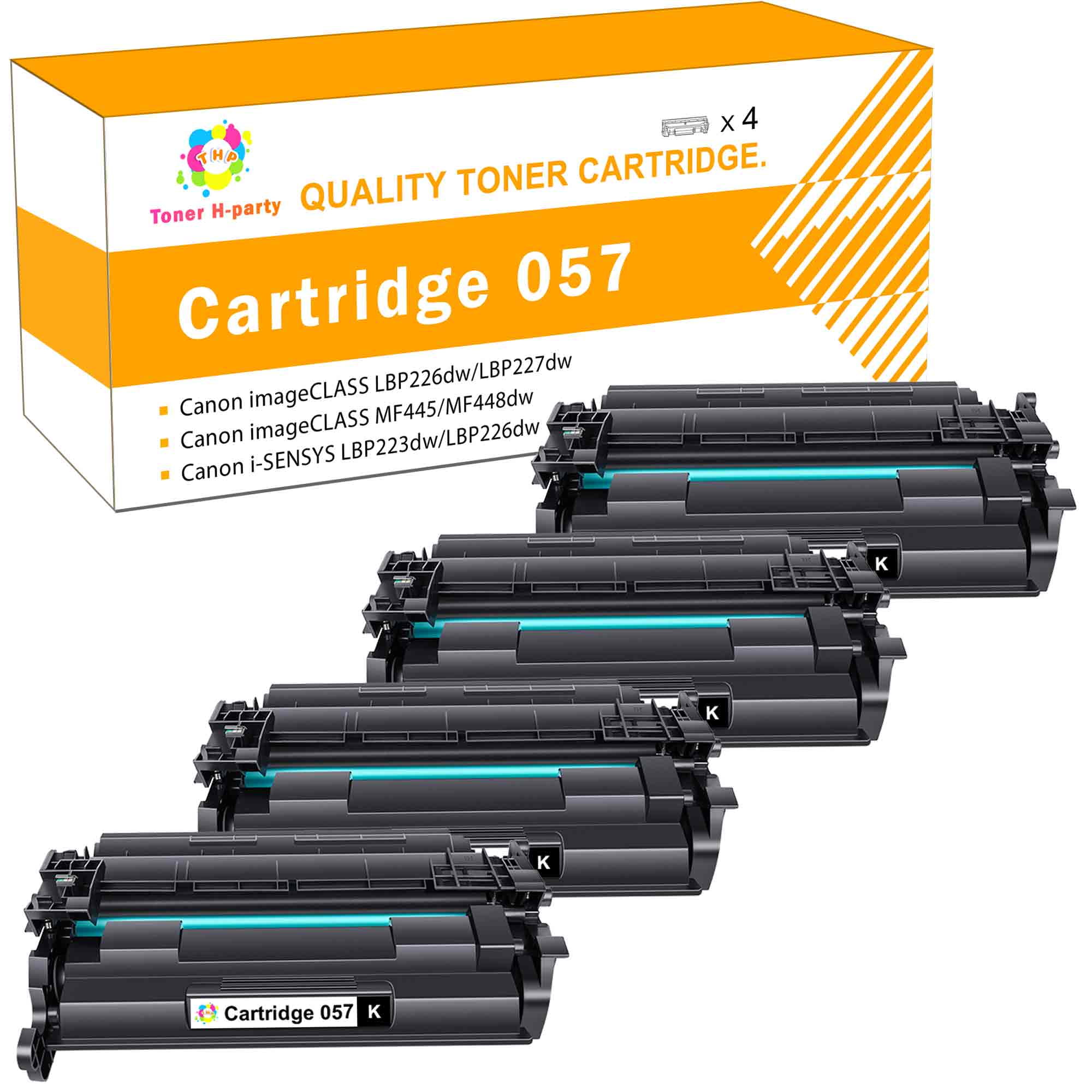 Toner H-Party Compatible Toner Cartridge with Chip for Canon 057 CRG ...