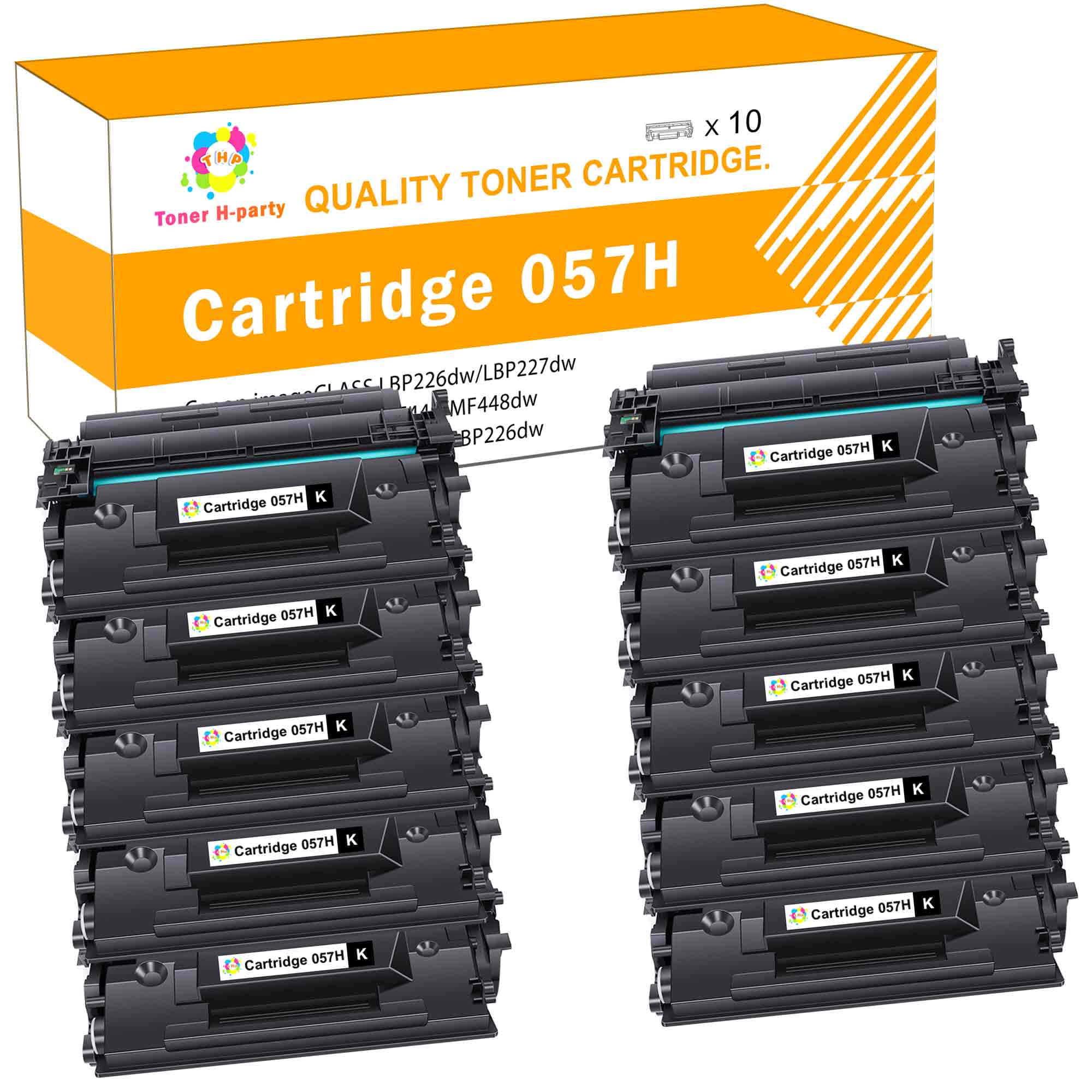 Toner H-Party Compatible Toner Cartridge with Chip for Canon 057H 057 ...