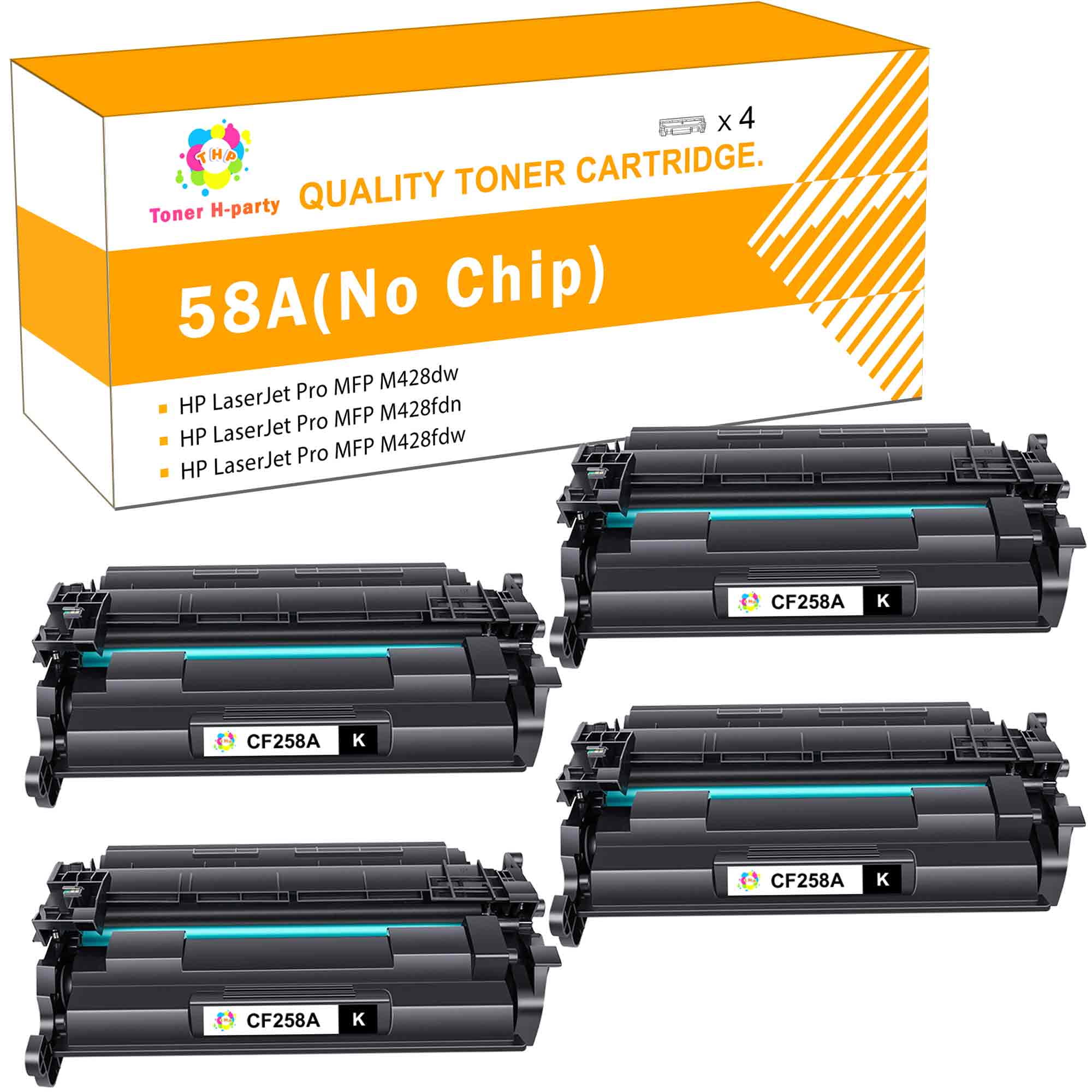 Toner H Party Compatible Toner Cartridge for HP 58A CF258A 58X CF258X ...
