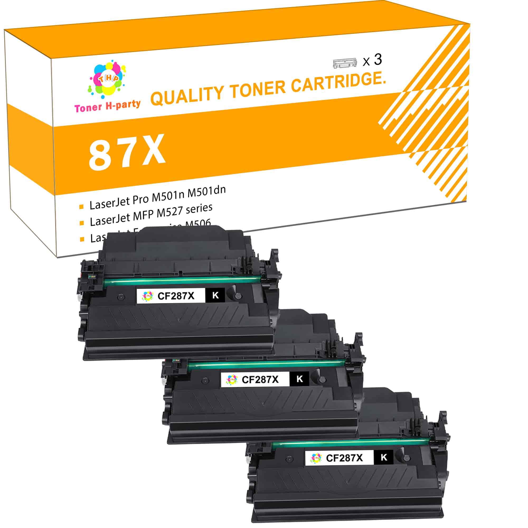 Toner H-Party Compatible Toner Cartridge Replacement for HP 87X CF287X ...