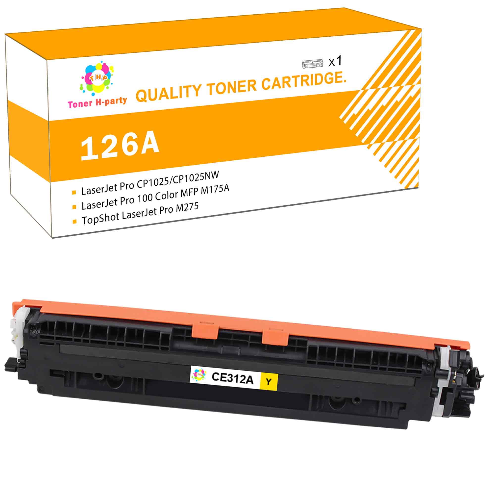 Toner H-Party Compatible Toner Cartridge Replacement for HP CE312A Work ...