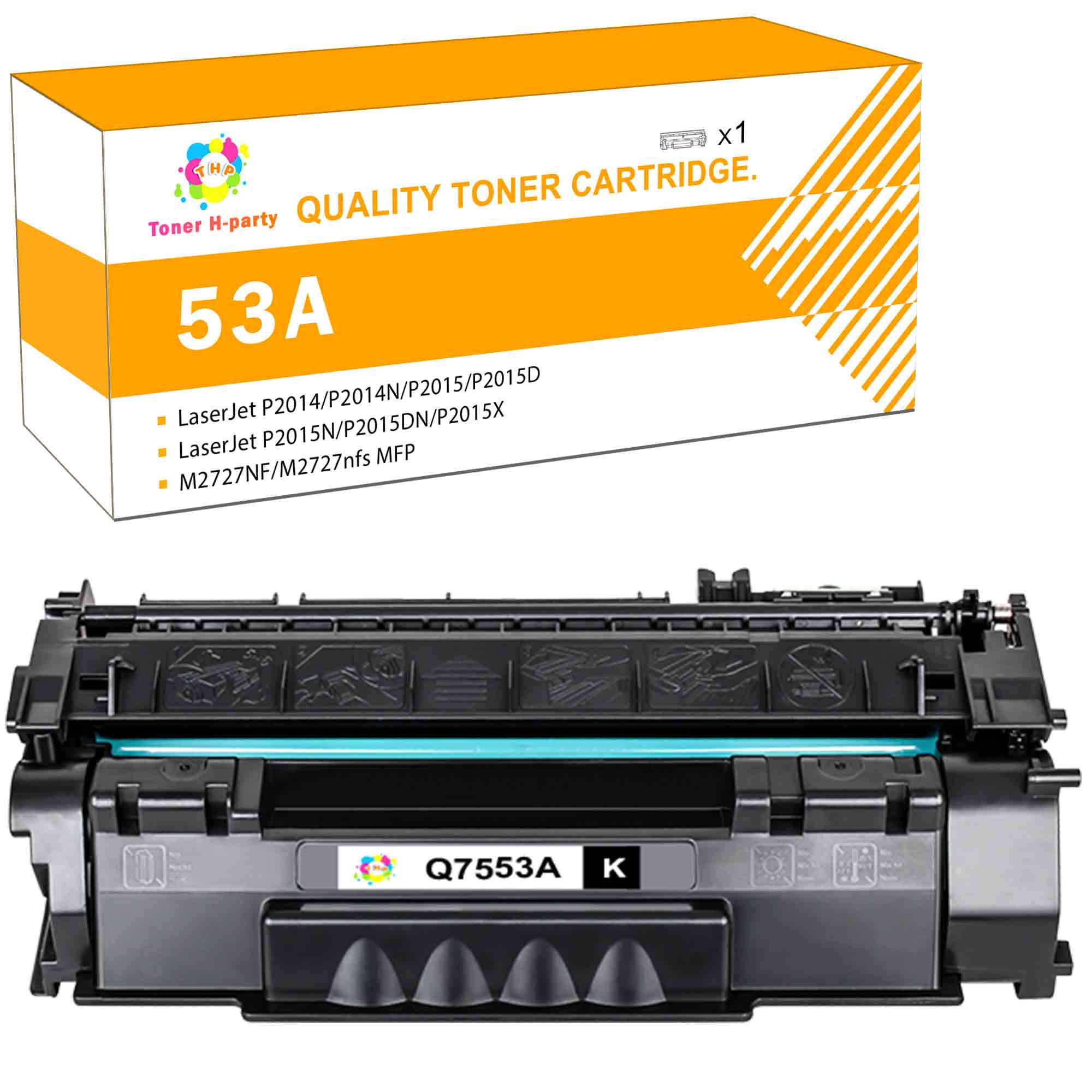 Toner H-Party Compatible Toner Cartridge Replacement for HP Q7553A ...