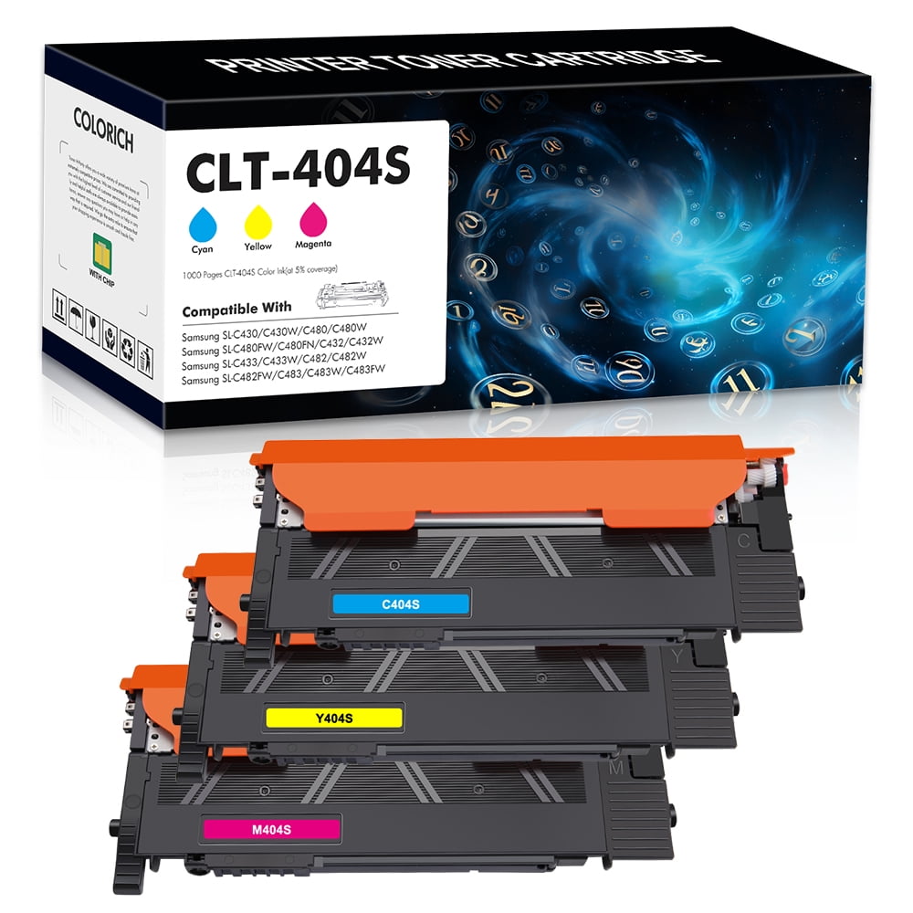 Colorich Compatible for 404S Toner Cartridge Samsung CLT-C404S CLT ...