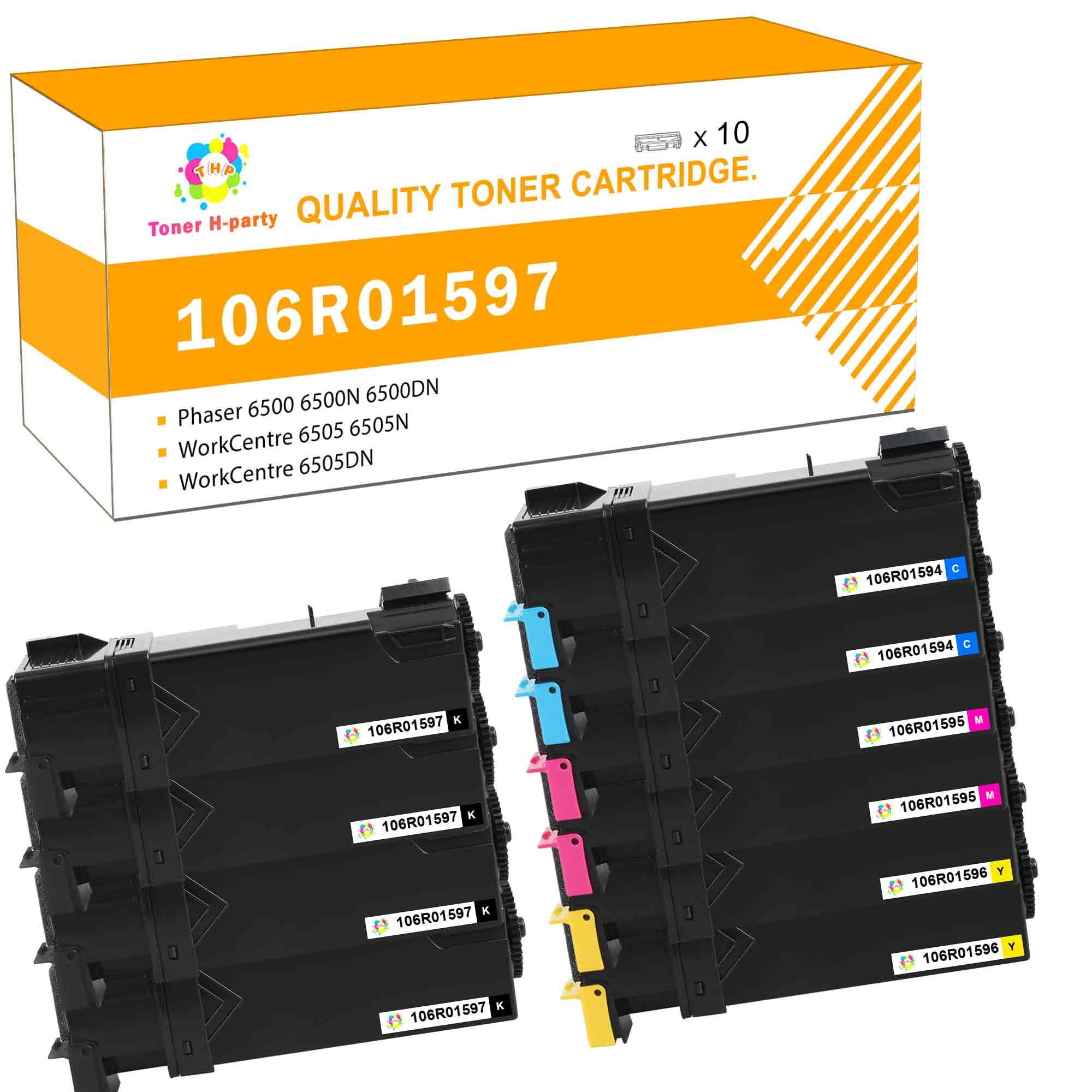 Toner H-Party Compatible Toner Cartridge for Xerox 106R01597 106R01594 ...