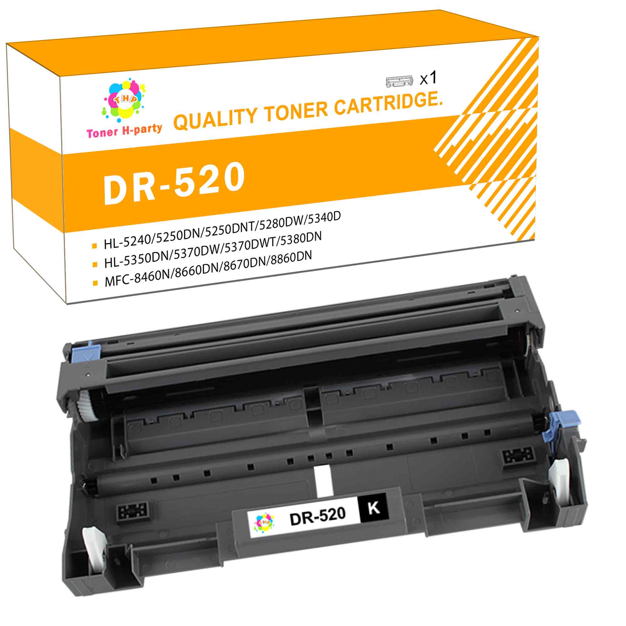 Toner H-Party Compatible Drum Unit Replacement for Brother DR-520 DR-620 for Use with HL-5240 ...