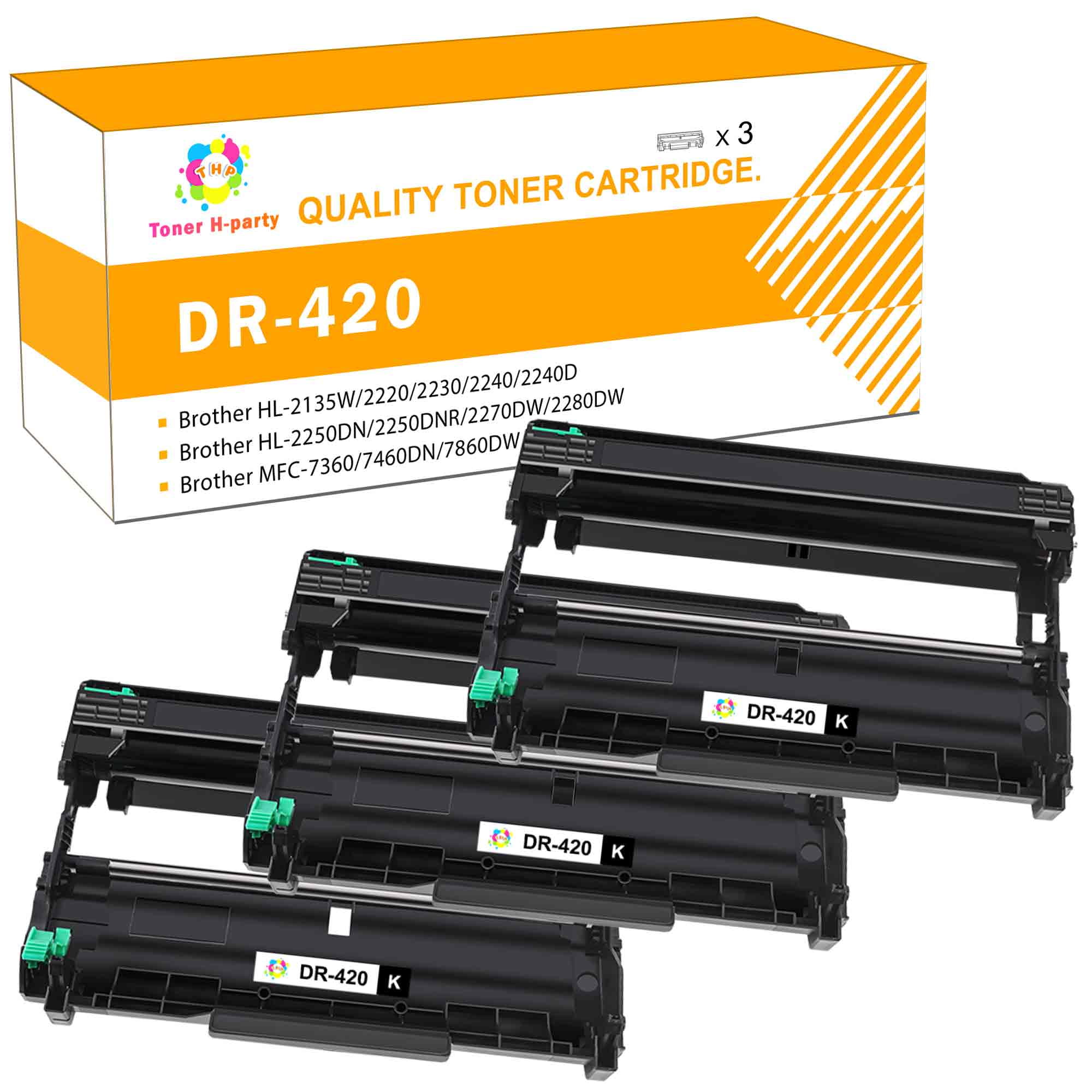 Toner H-Party Compatible Drum Unit for Brother DR-420 for FAX-2840 MFC ...