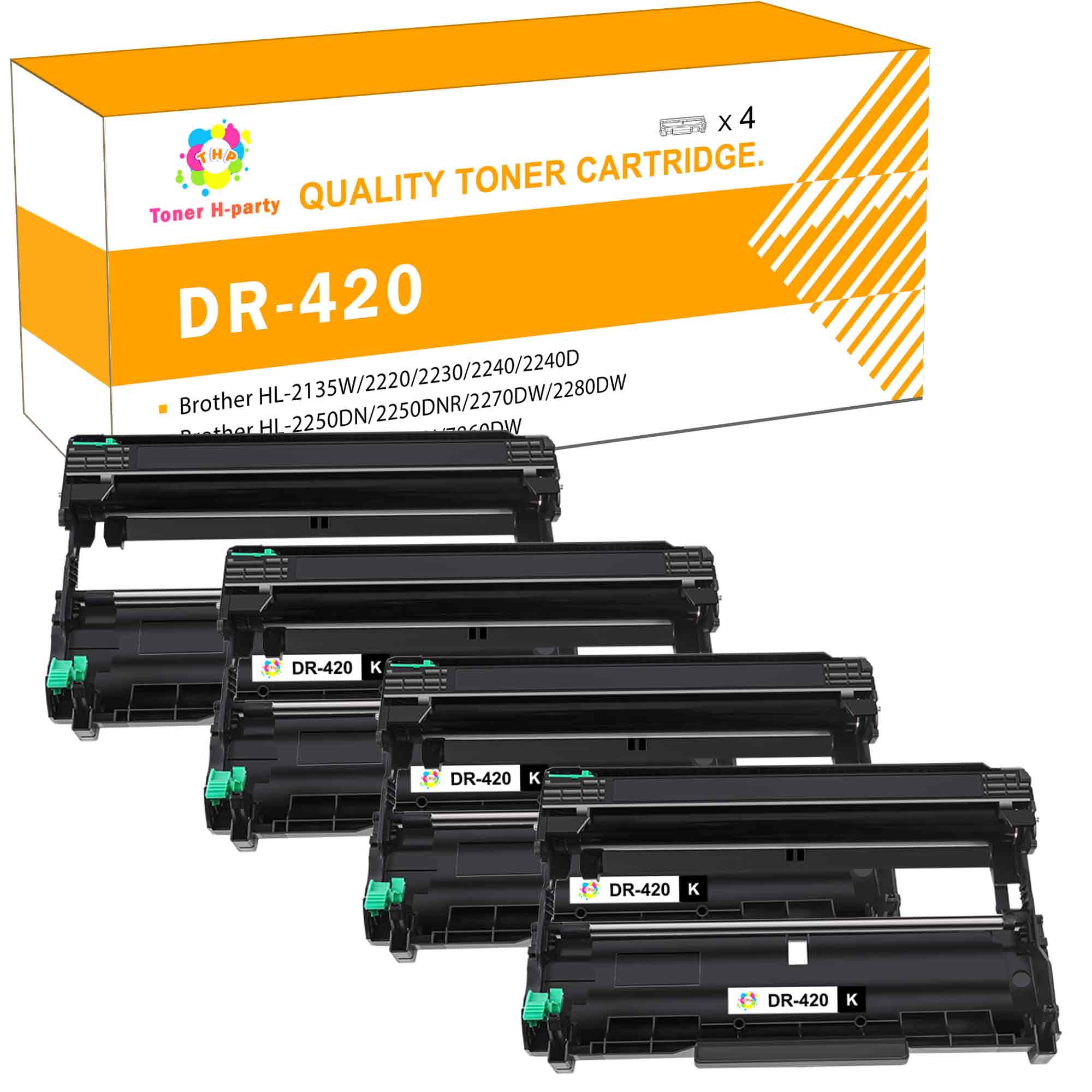 Toner H-Party Compatible Drum Unit for Brother DR-420 for FAX-2840 MFC ...