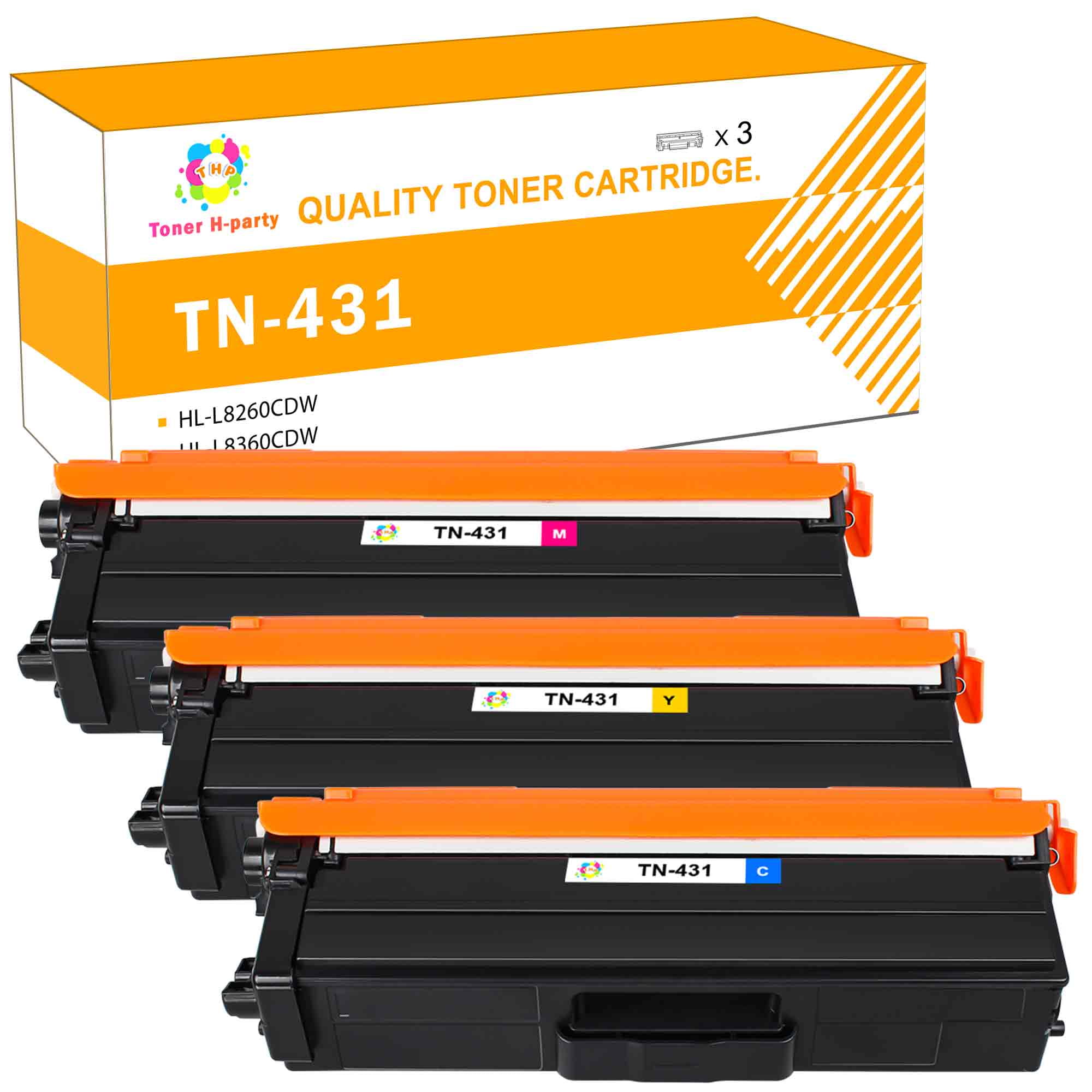Toner H-Party Compatible Toner Cartridge for Brother TN-431C TN-431M TN ...