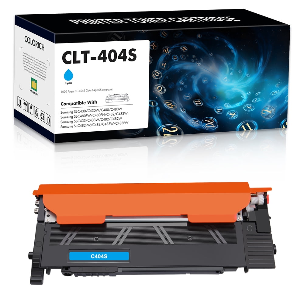 Colorich Compatible for 404S Toner Cartridge Samsung CLT-C404S C480FW ...