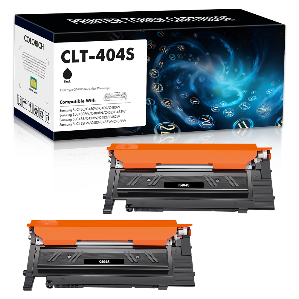 Colorich Compatible for 404S Toner Cartridge Samsung CLT-K404S C480FW ...