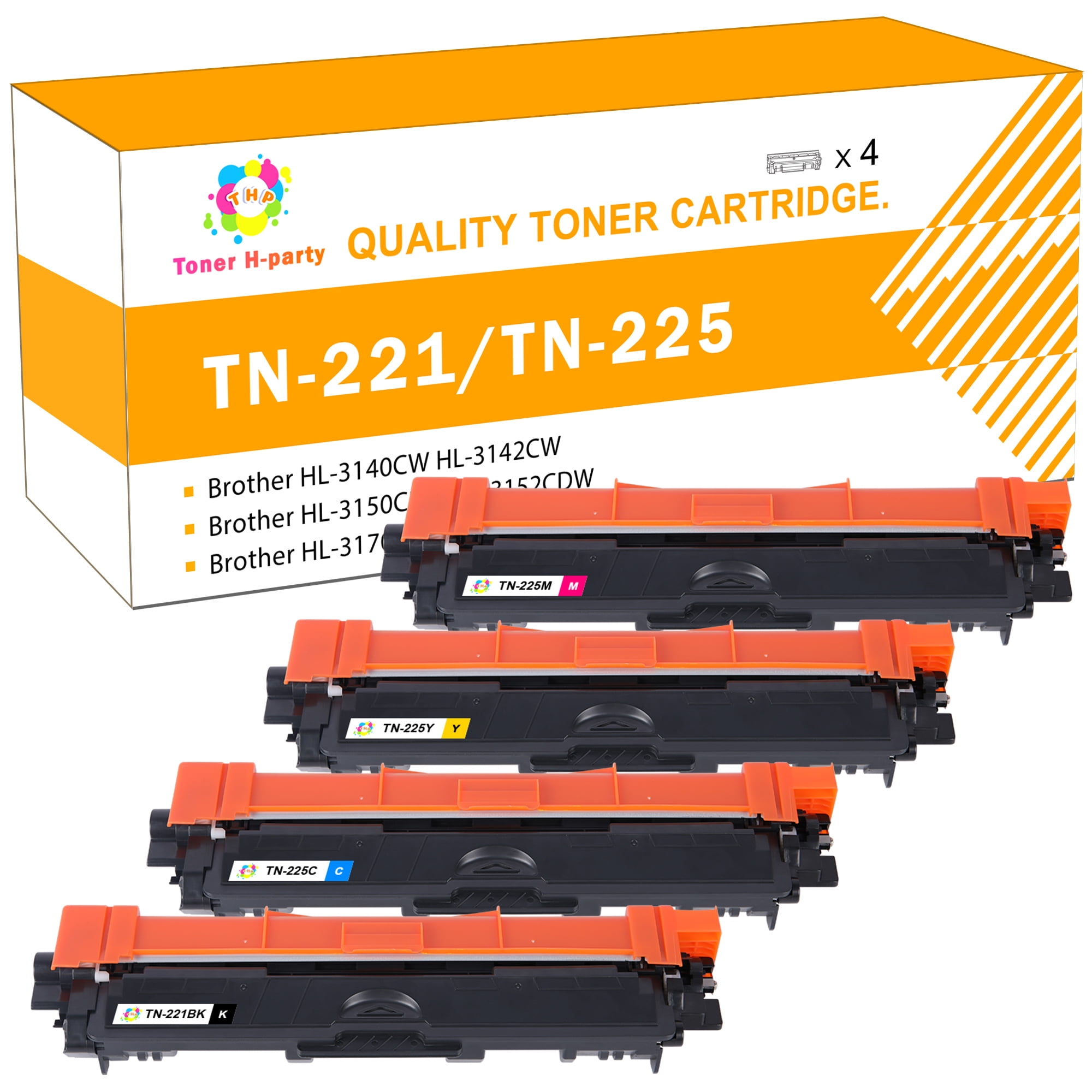 Toner H-Party TN221 TN225 Toner Cartridge Replacement Compatible for ...