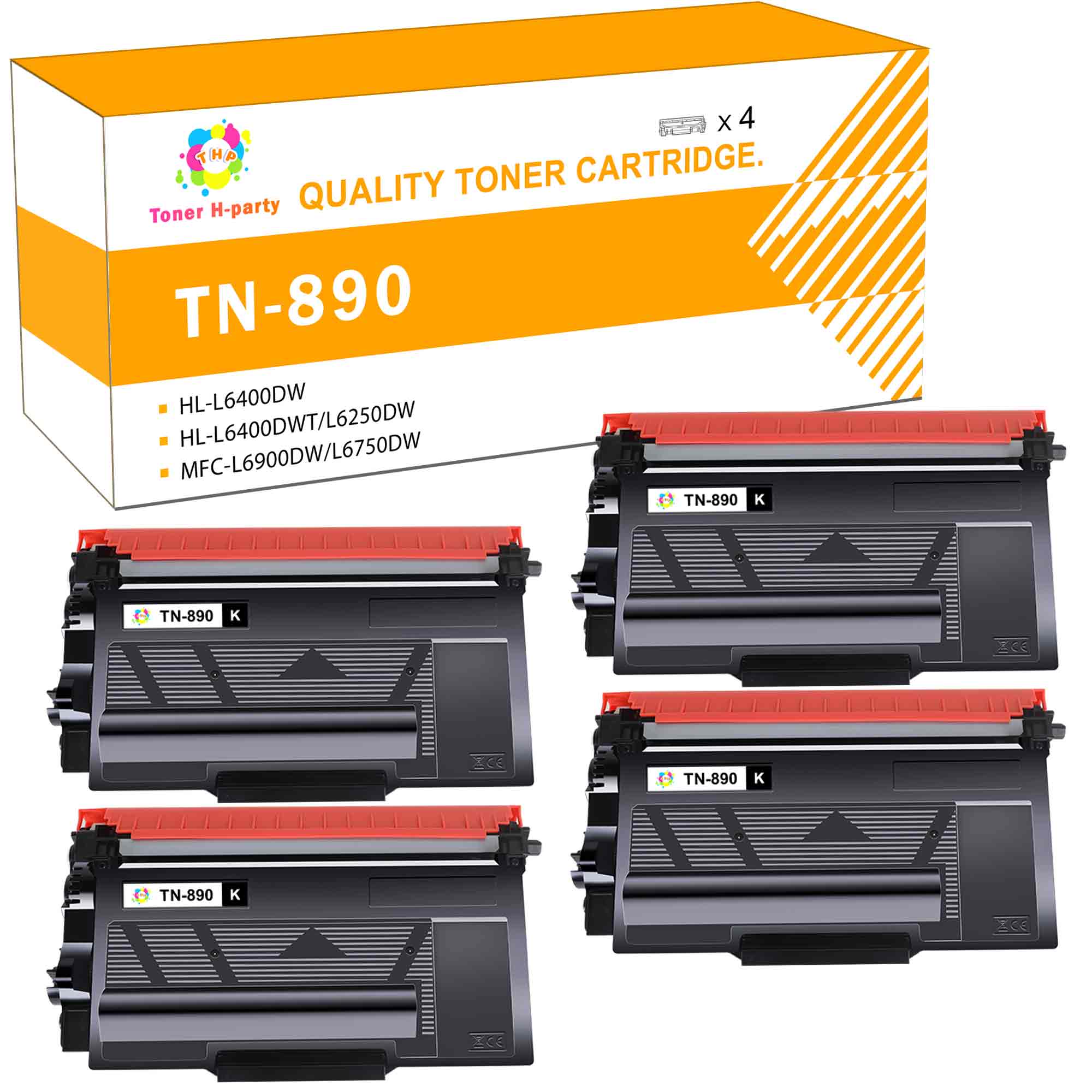 Toner H-Party TN890 TN-890 Compatible Toner Cartridge Replacement for ...