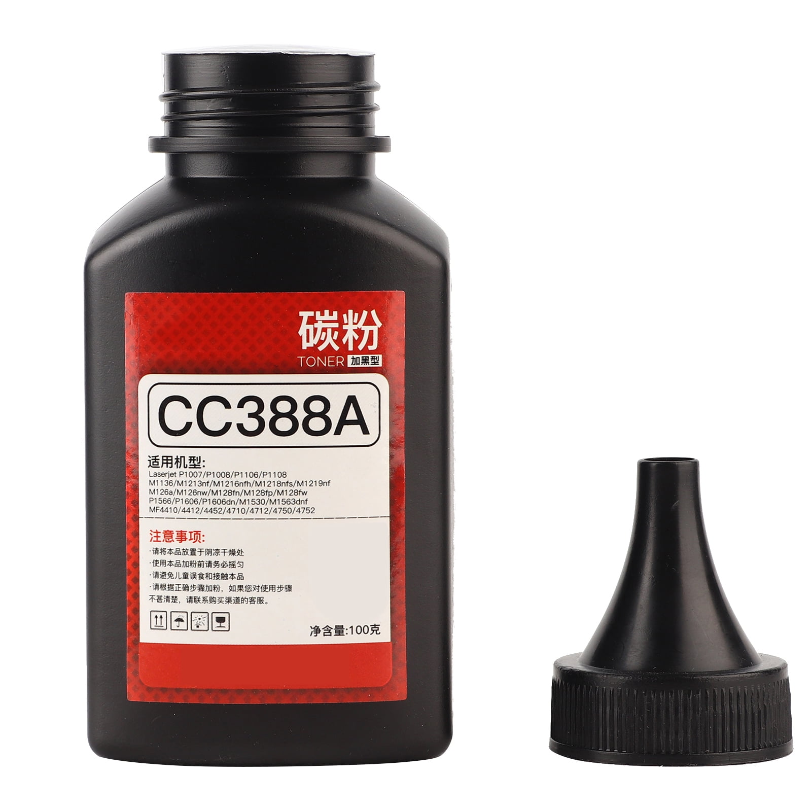 Toner Powder, Printer Powder, High Blackness 80g/2.8oz For P1007 P1008 ...