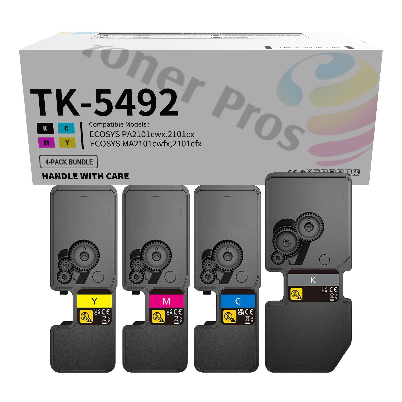 Toner Pros Replacement TK-5492 (TK5492) Toner Cartridge - Compatible ...