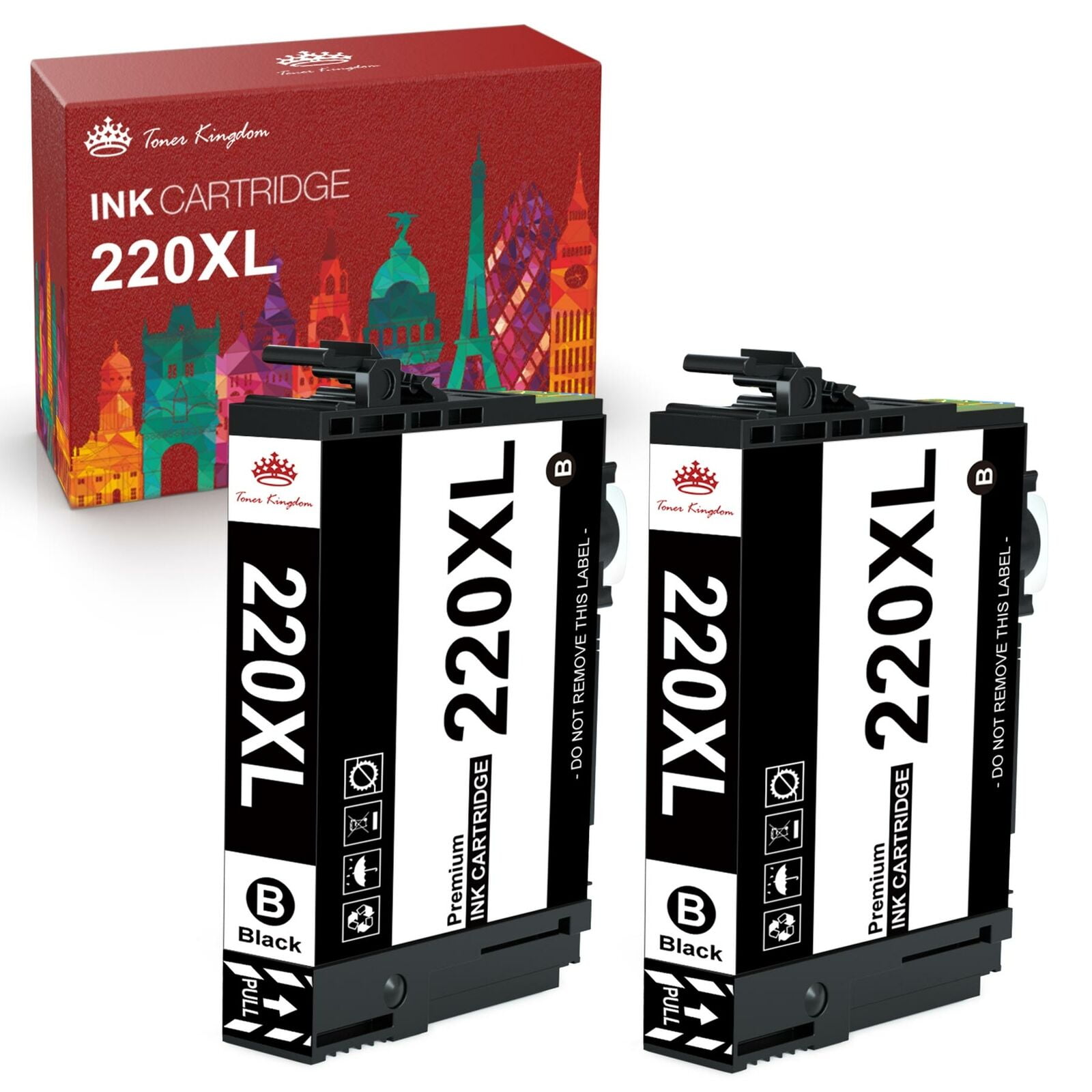 Tonerkingdom Replacement for Epson 220 Ink Cartridges 220XL for WF-2760 ...