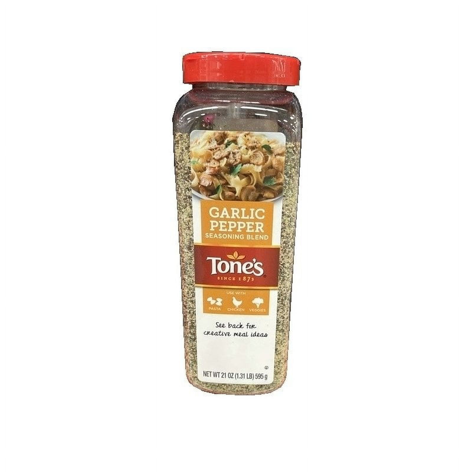 Tones Garlic Pepper Seasoning Blend 21 Ounce Shaker - Walmart.com