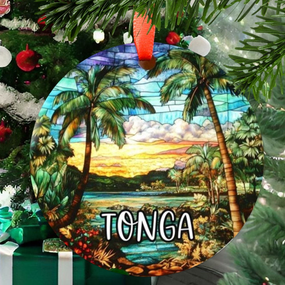 Tonga Christmas Ornament, Ceramic/Acrylic - Tonga Polynesia Travel ...