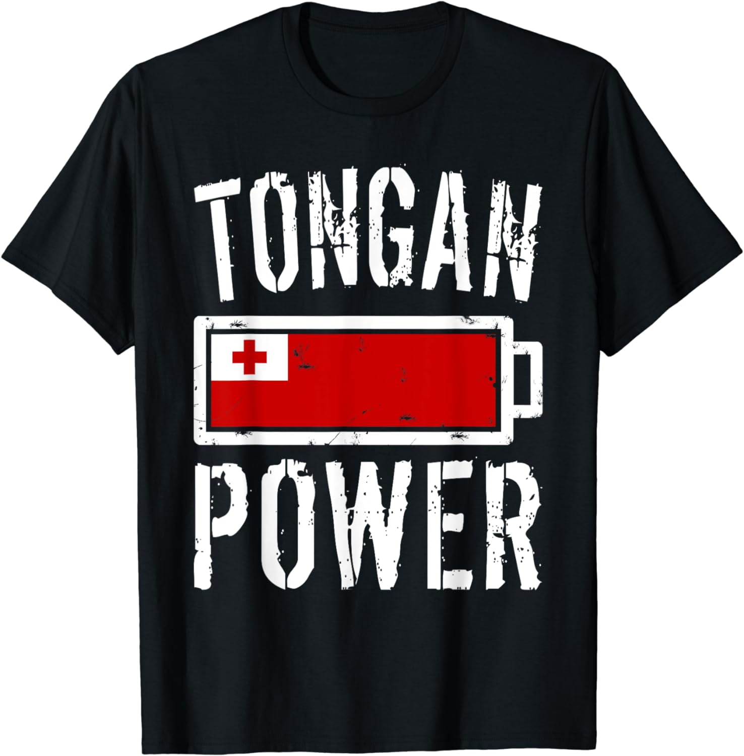 Tonga Flag T-Shirt | Tongan Power Battery Proud Tee - Walmart.com