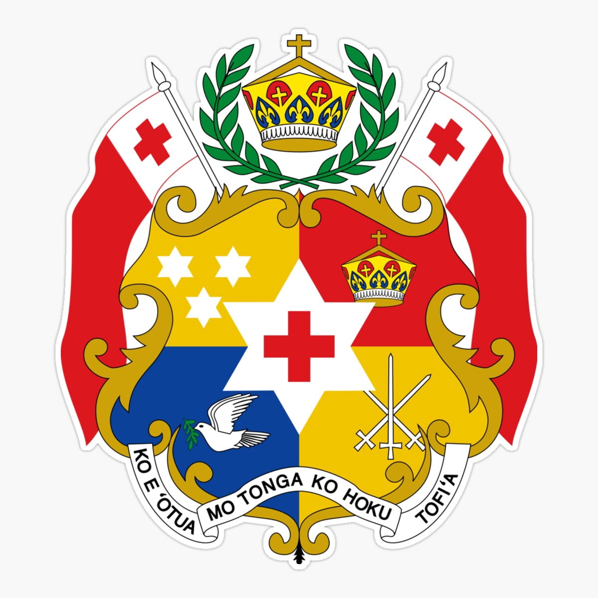 Tonga Maritime Sticker - Walmart.com