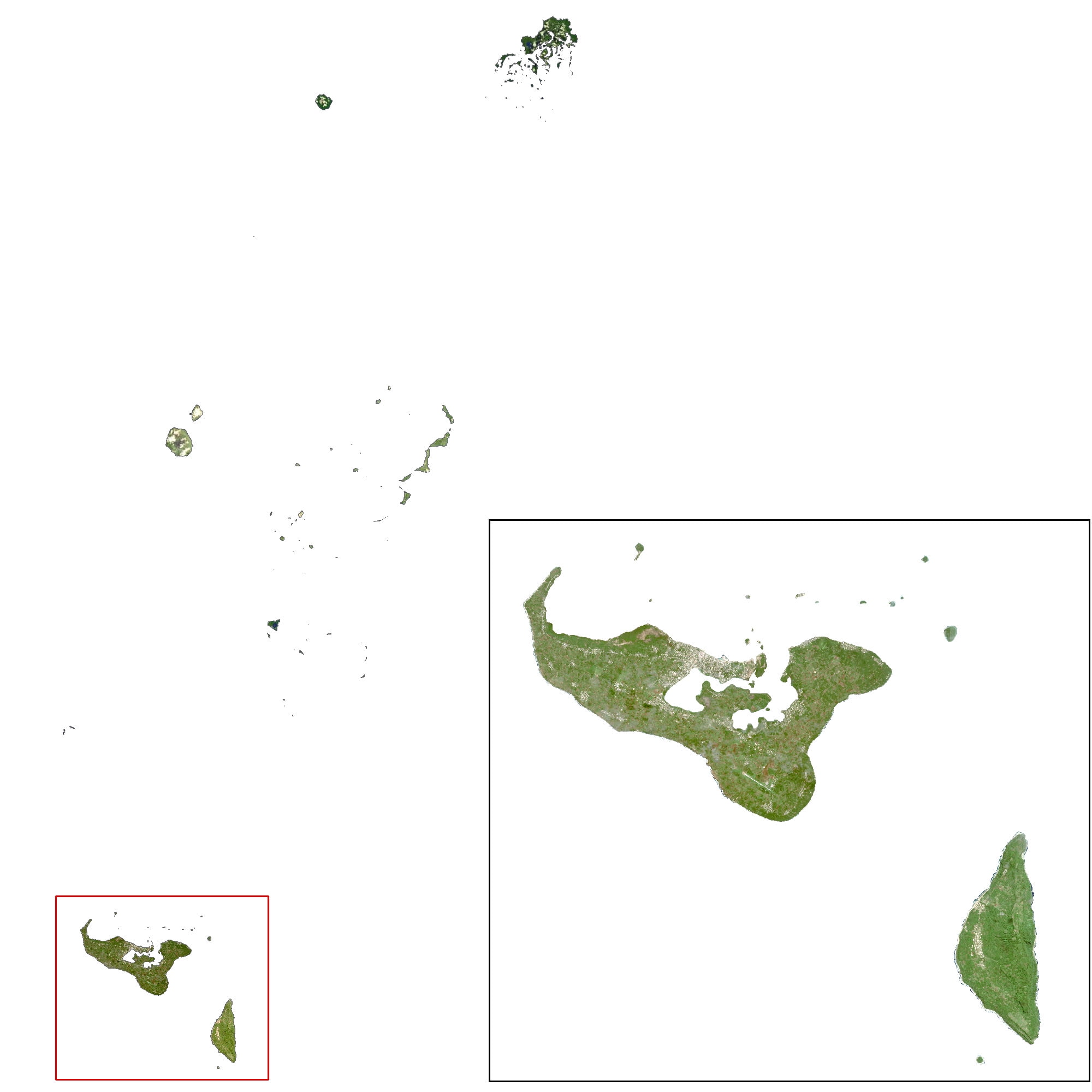Tonga Satellite Map GLOSSY POSTER PICTURE PHOTO PRINT BANNER ...