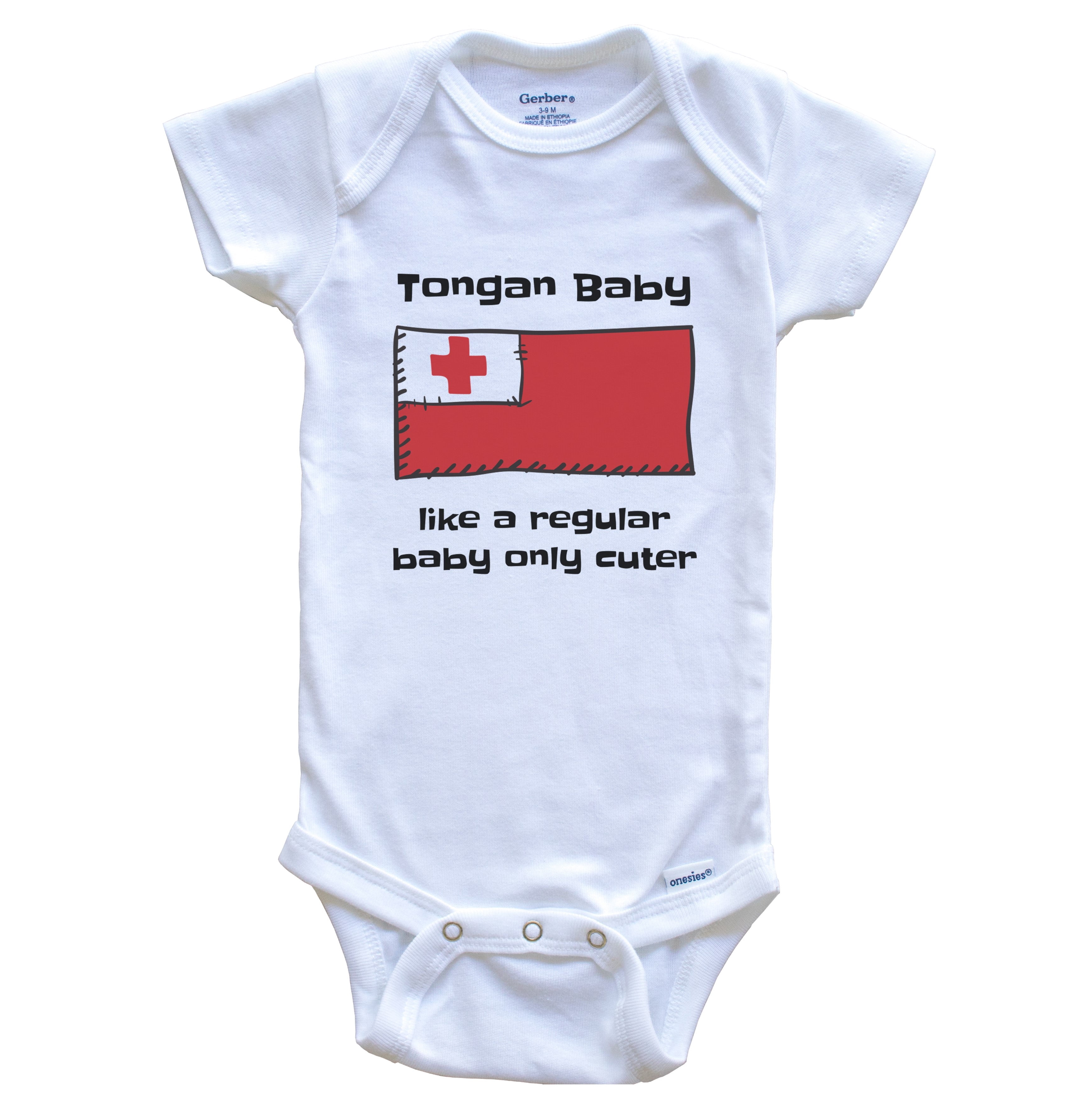 Tongan Baby Like a Regular Baby Only Cuter Funny Tonga Flag Baby ...