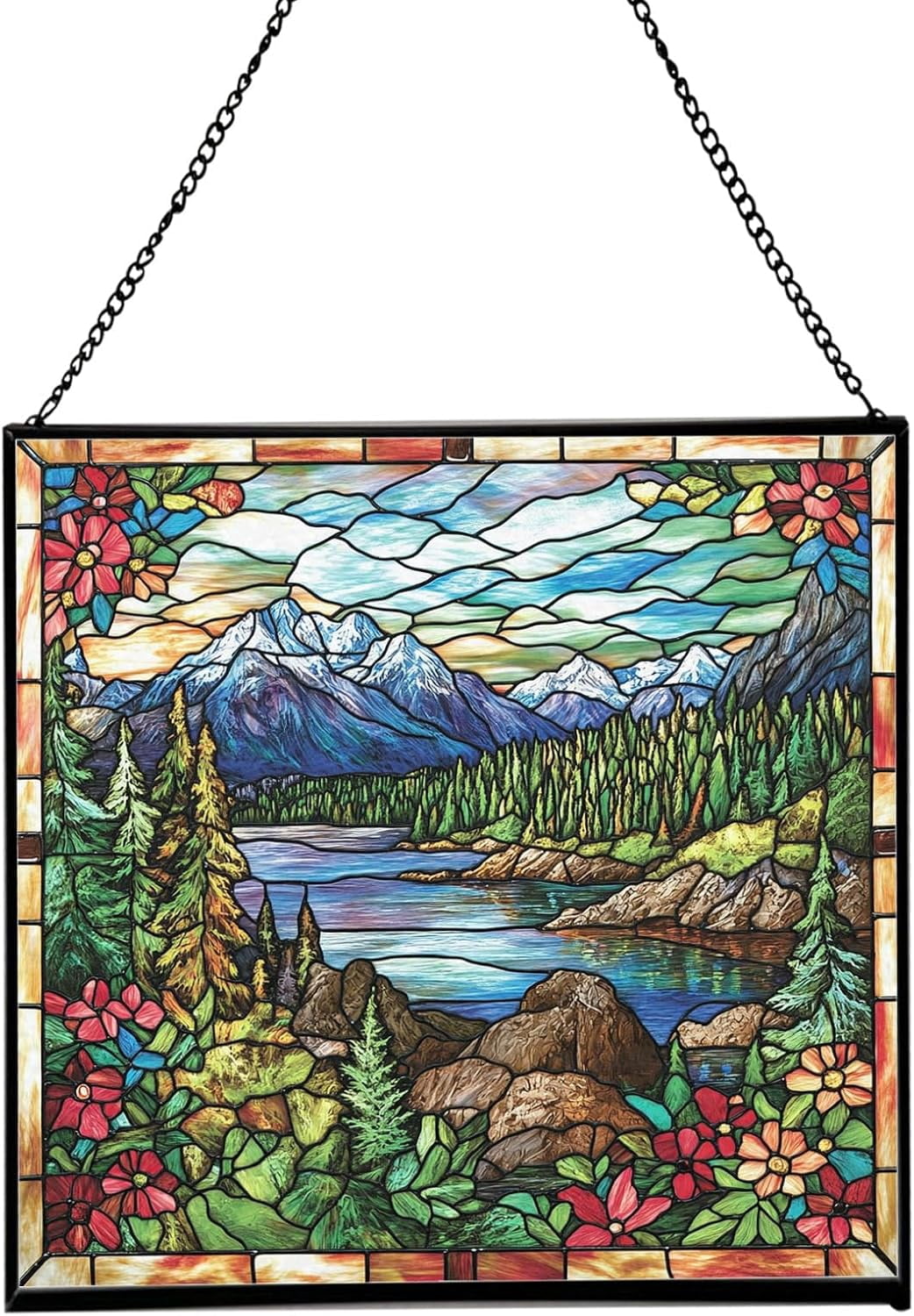 Tongass National Forest-Alaska Landscape Stained Glass Suncatcher ...