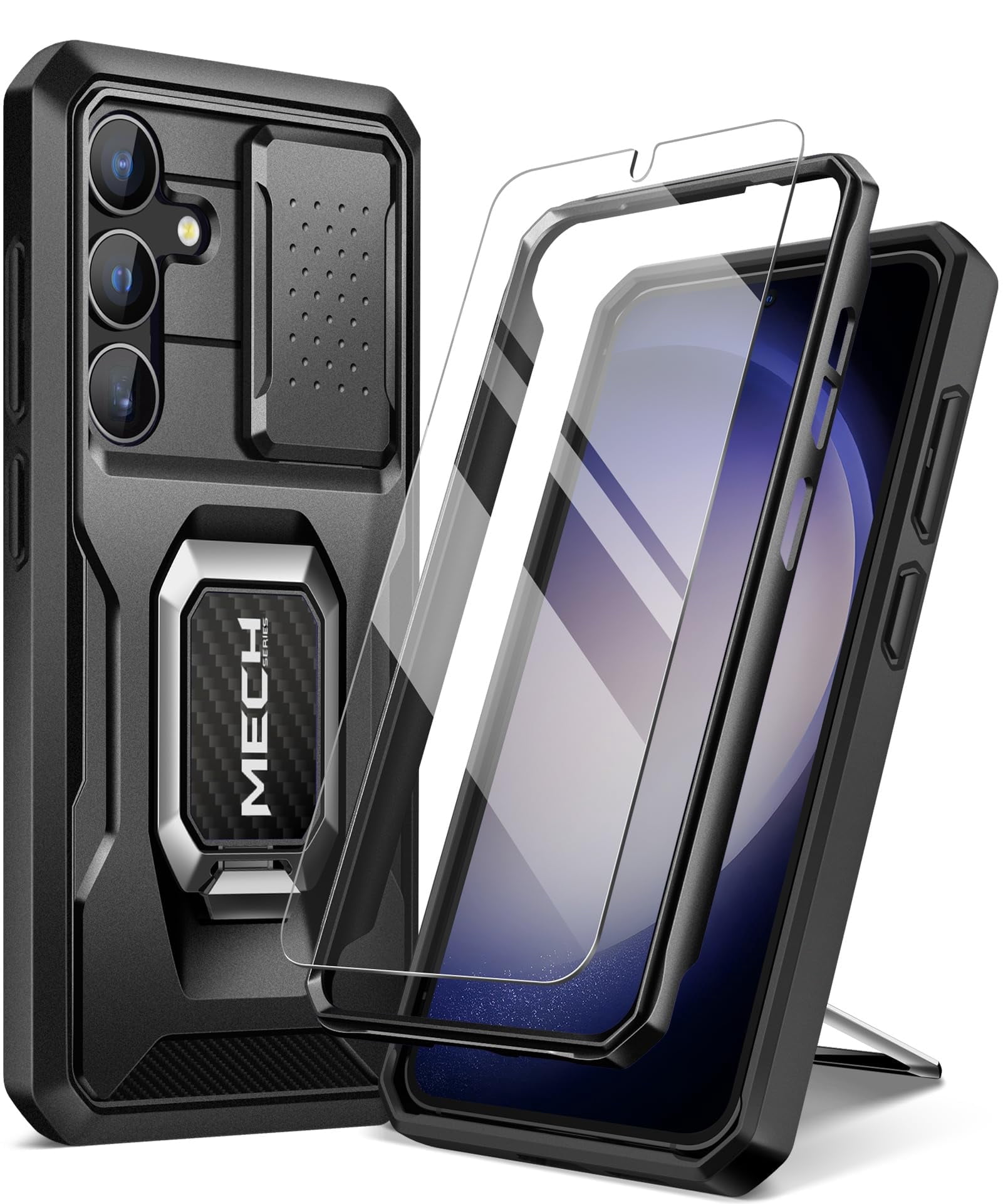 TONGATE Samsung Galaxy S24 Case, Shockproof, Slide Camera Cover ...